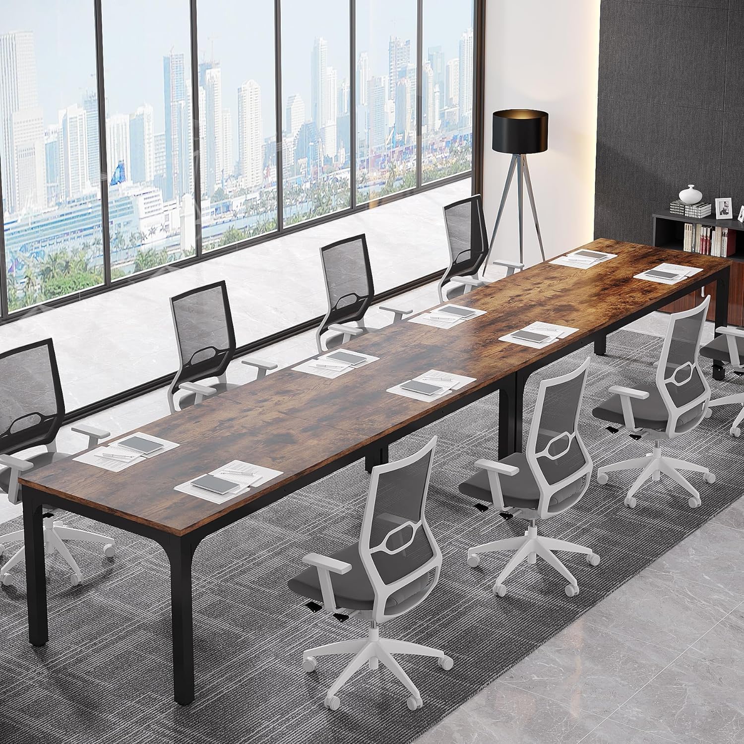 Tribesigns 13FT Conference Table,Large Rectangle Meeting Seminar Table ...