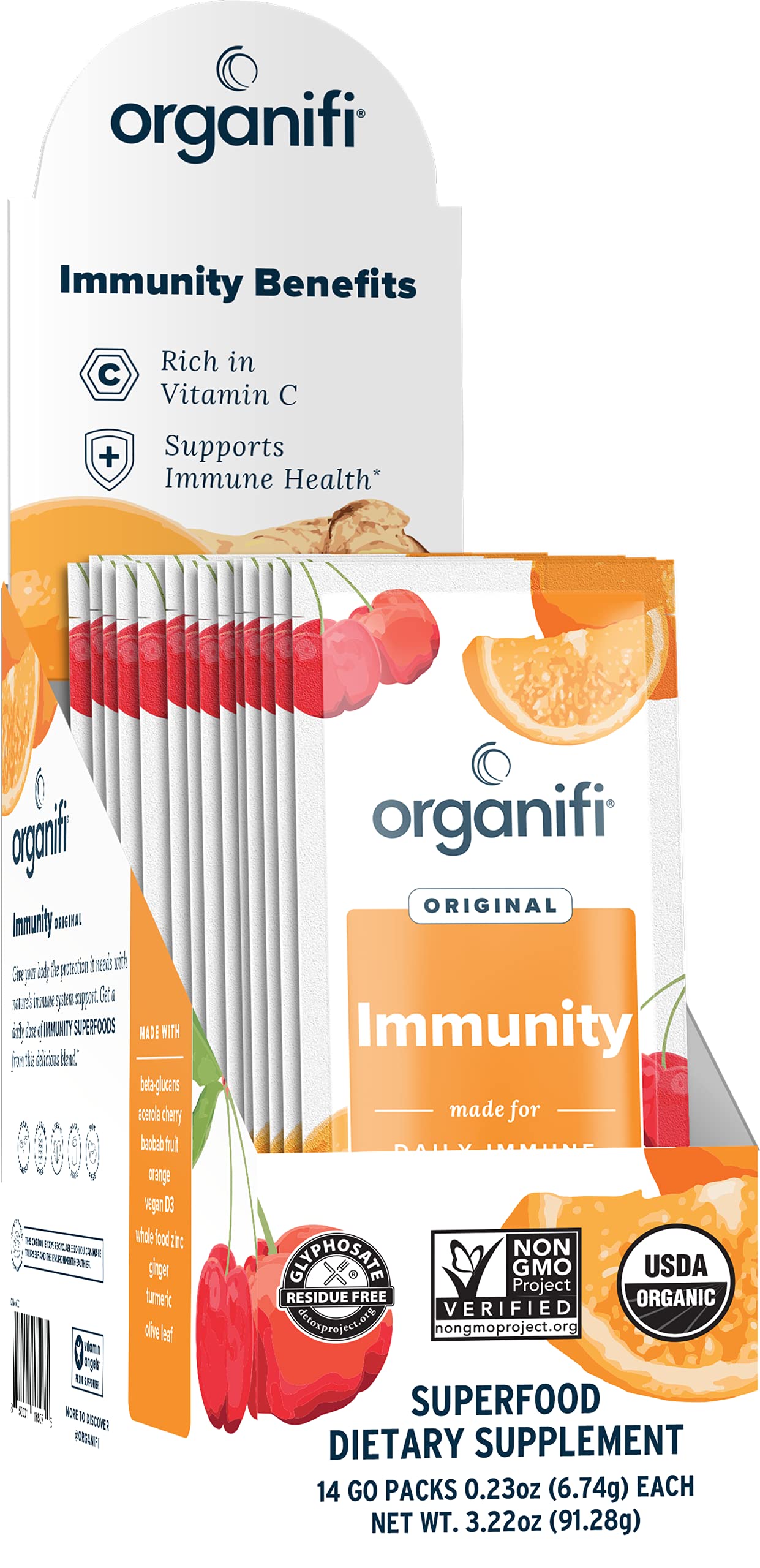 Buy Organifi - Superfood Support - 14 Single Serve Packets - Powder for ...