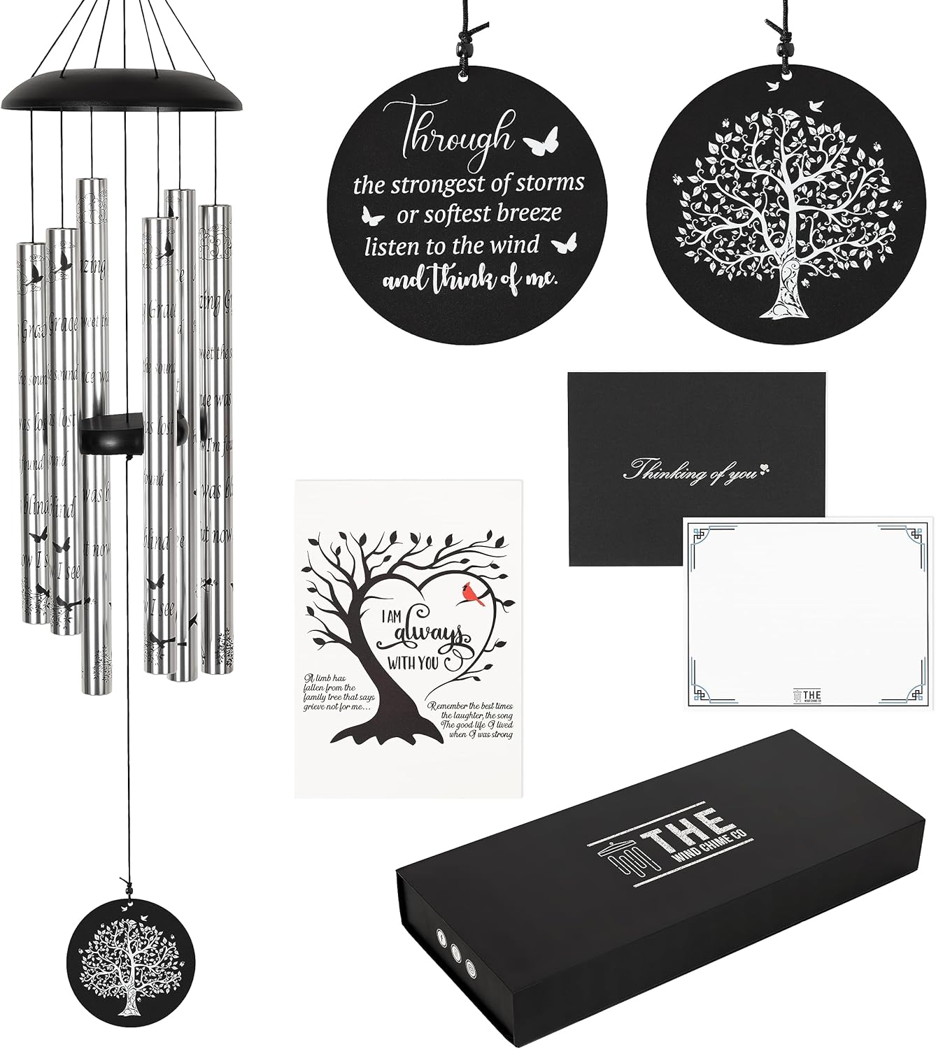 Amazon.com : The Wind Chime CO Deep Tone Sympathy Wind Chime with 6 ...