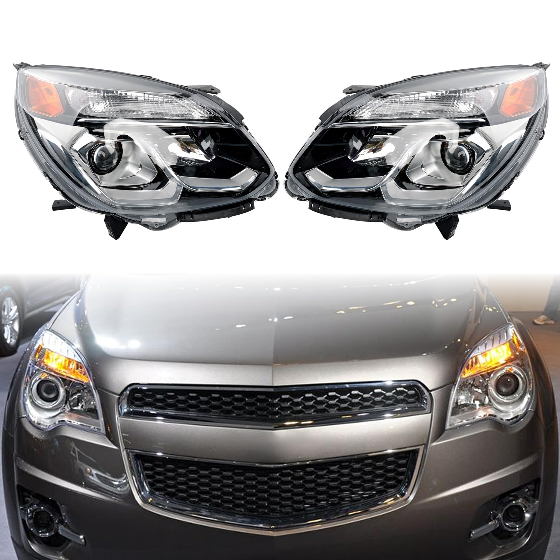 Amazon.com: Misakomo Headlights, for 2016 2017 Chevy Equinox L LS LT ...