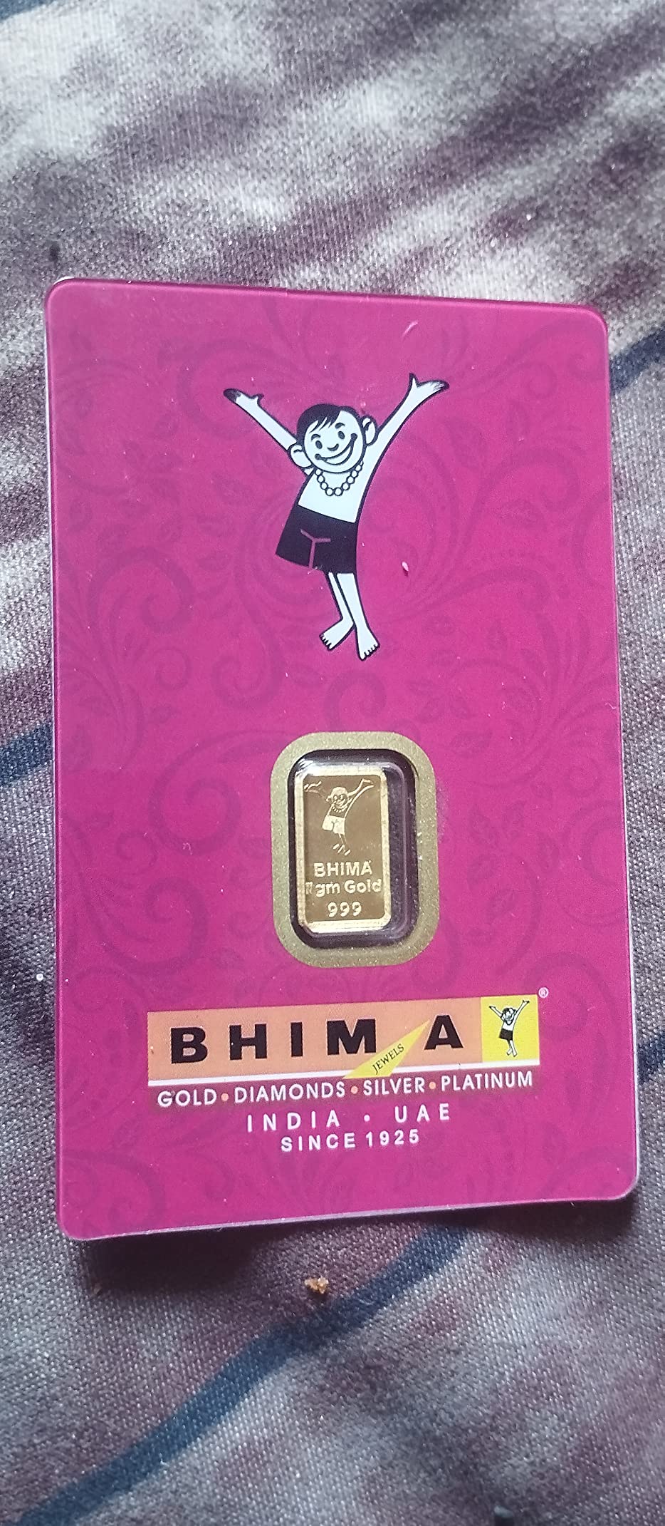 Bhima Jewels 24K Gold Bar 1 g : Amazon.in: Jewellery