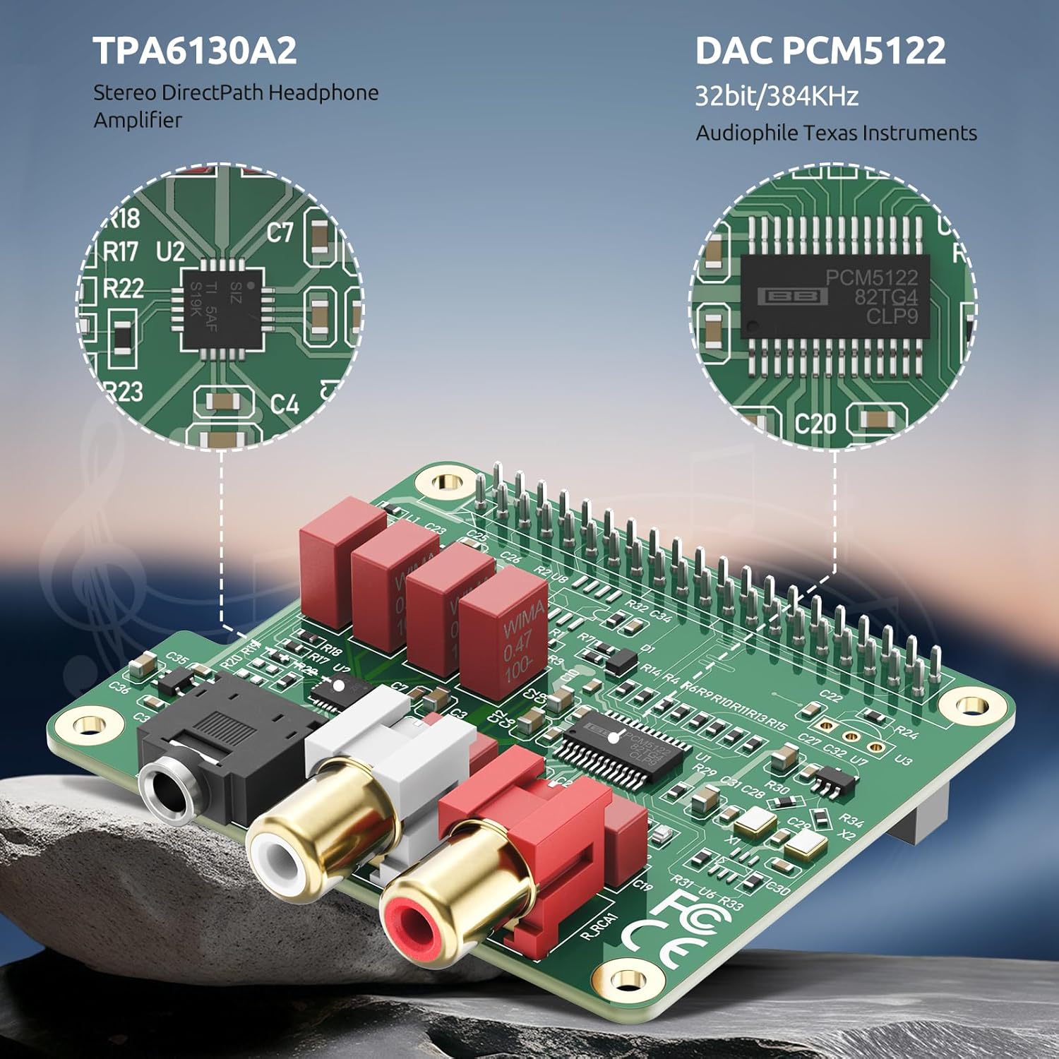 InnoMaker HiFi DAC HAT User Manual for Raspberry Pi 5/4/3B+/Zero (PCM5122)
