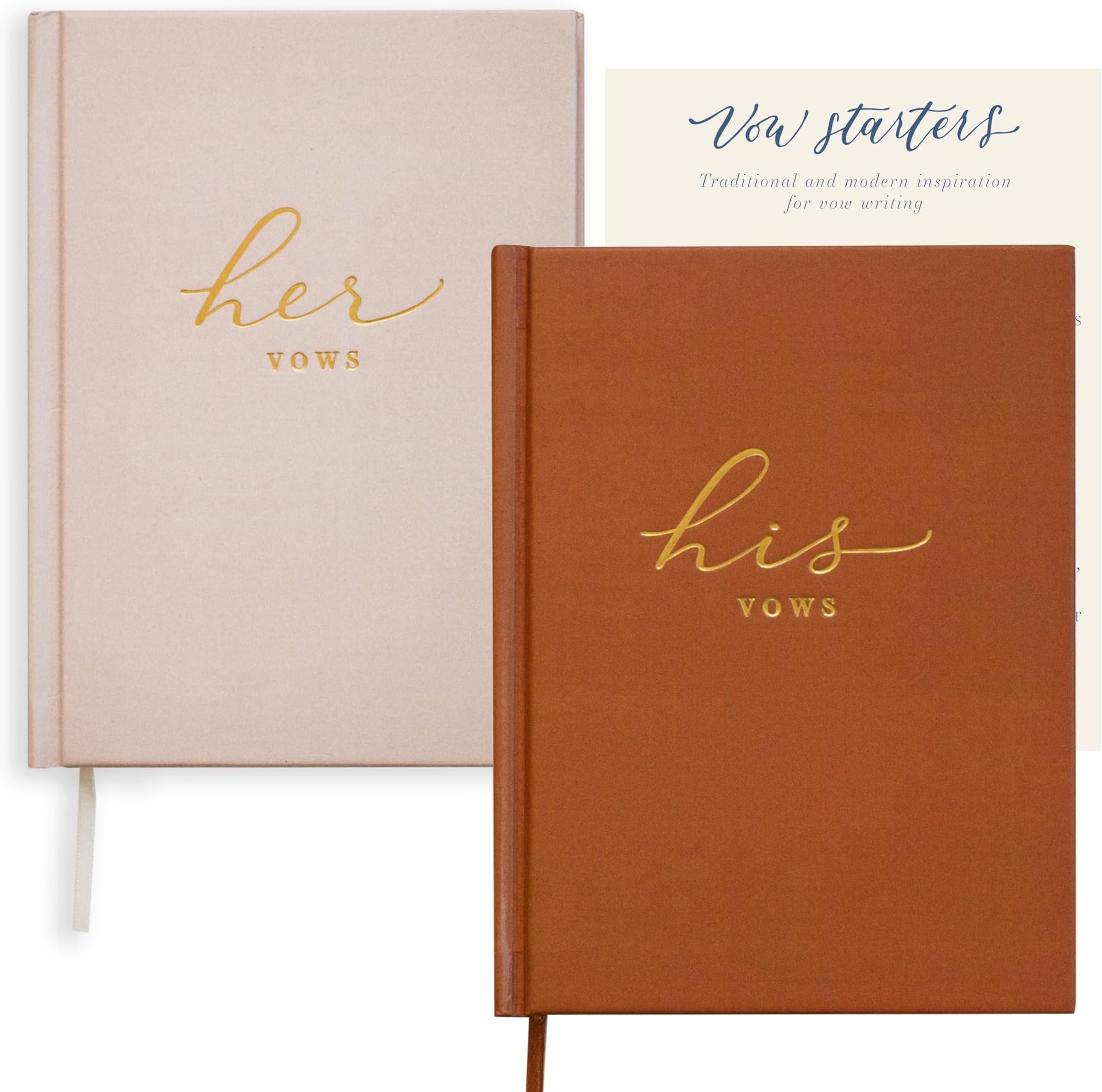 Amazon.com: White and Navy PU Leather Vow Books, Vow Books for Wedding ...
