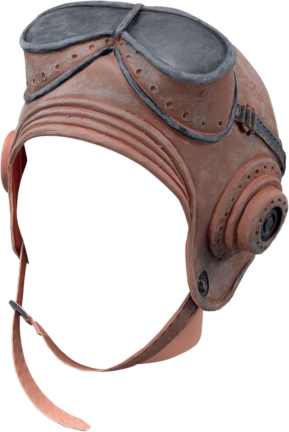 Brown Rubber Biggles Helmet - 1 Piece - Perfect Costume Accessory for ...