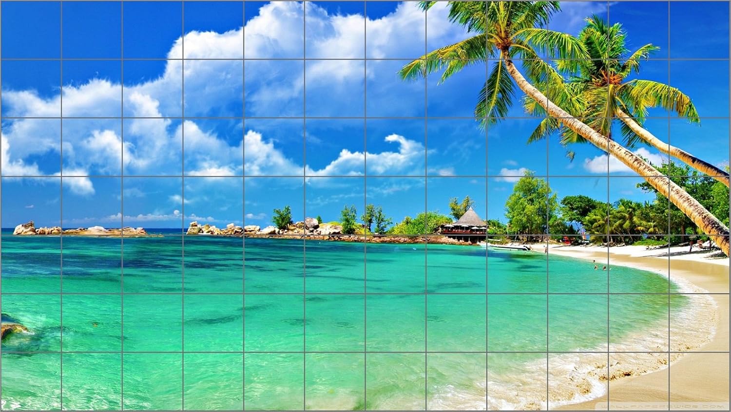 Buy Asmi Collections Self Adhesive PVC Wall Stickers Beach For Bathroom buy-asmi-collections-self-adhesive-pvc-wall-stickers-beach-for-bathroom
