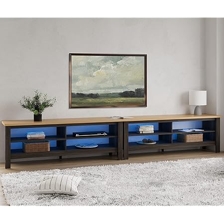 Amazon.com: FITUEYES TV Stand for 100 Inch TV with 16 Changable LED ...