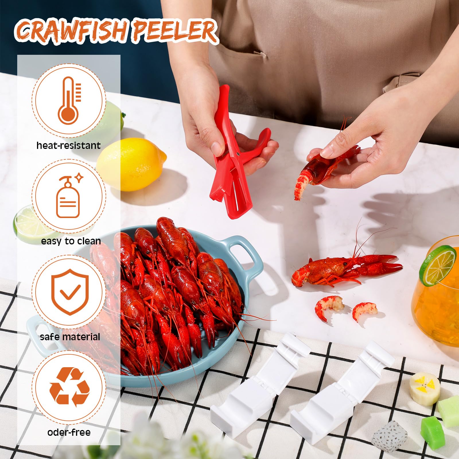 Snapklik.com : 10 Pcs Crawfish Peeler Crawfish Shucker Tool Set Shrimp ...