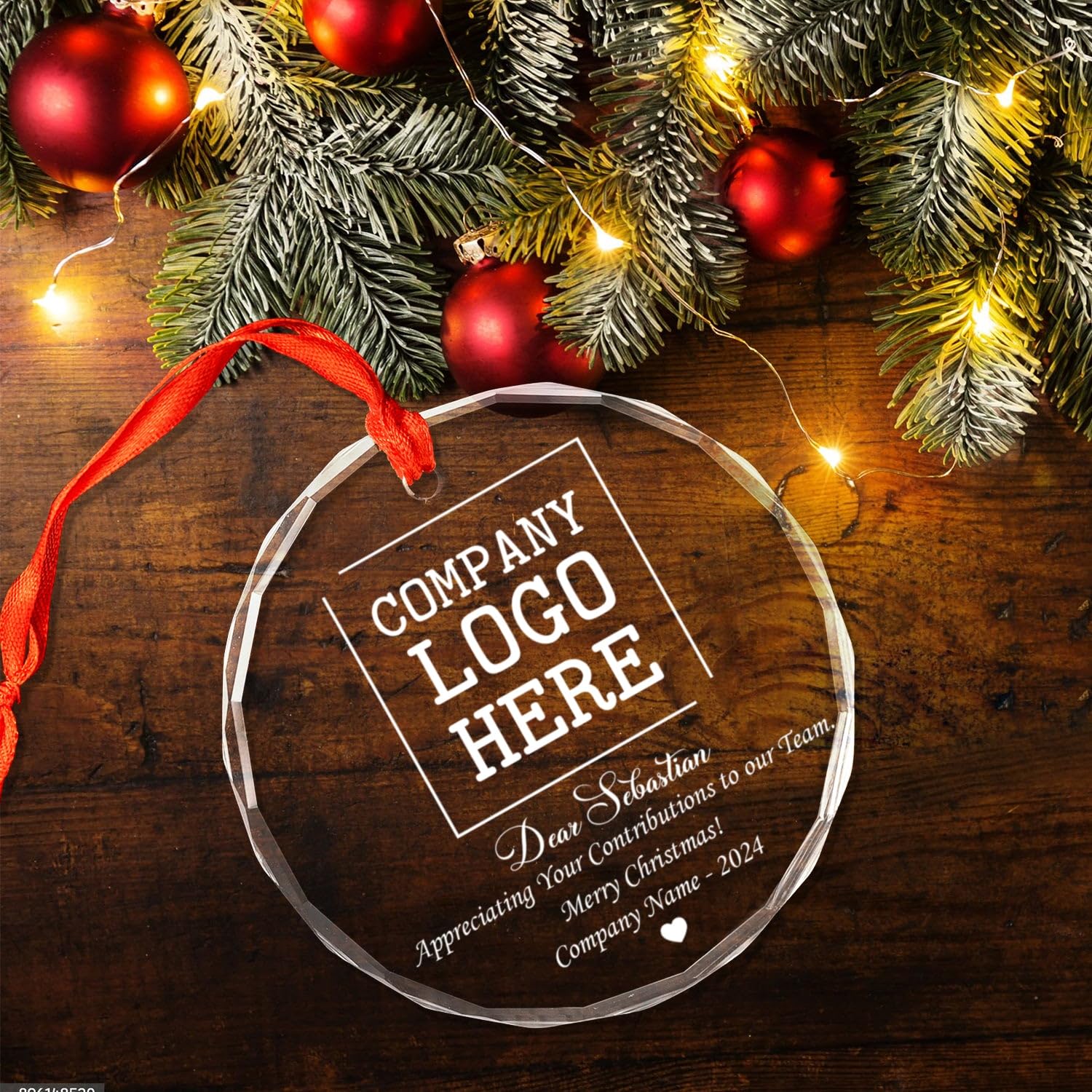 Custom Ornaments Logo Custom Logo Ornaments & Company Christmas