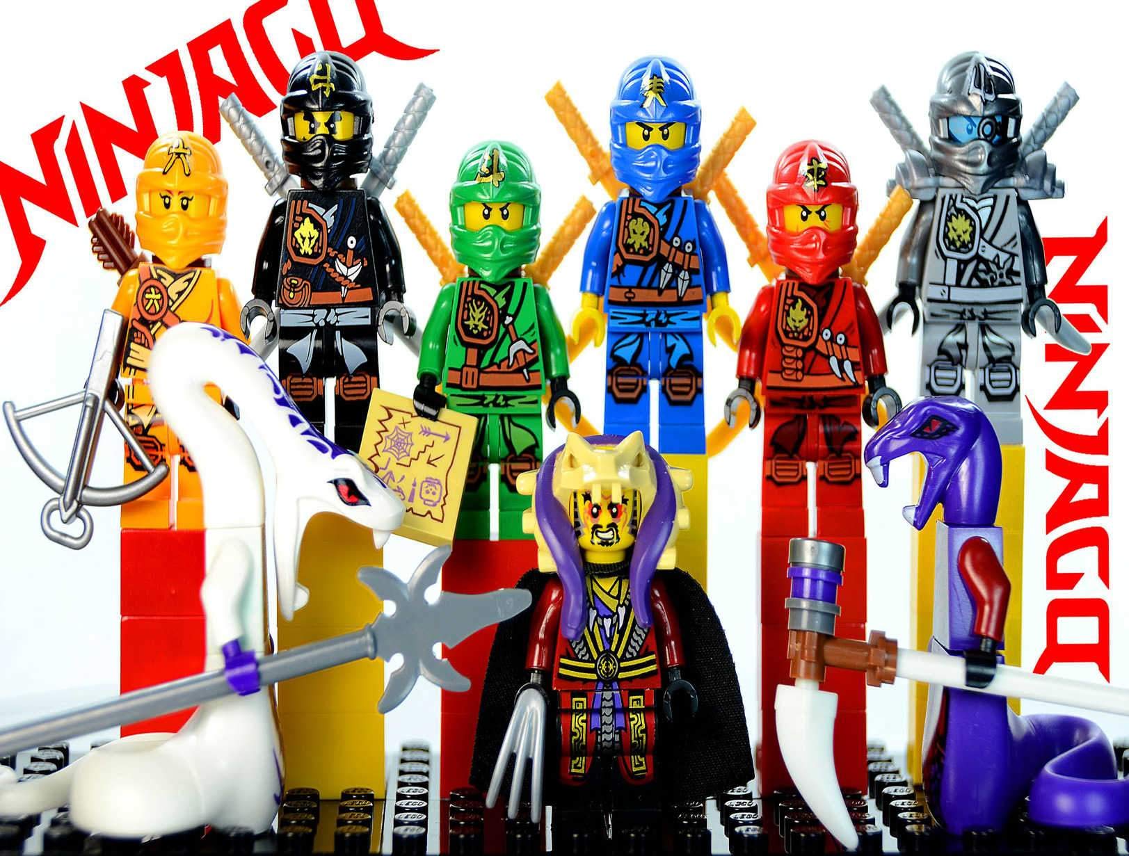 Buy Ninjago Logo Kai Zane Cole Jay Lord Garmadon Lloyd Oni Edible Cake ...