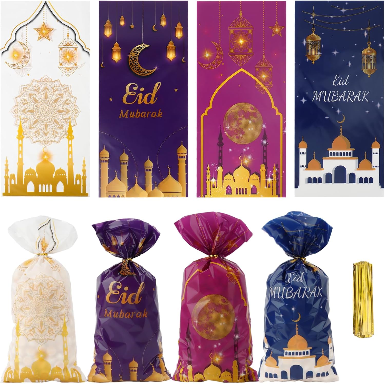 Amazon.com: Ramadan Treat Bags, 120 PCS Ramadan Goodie Bags, Eid ...