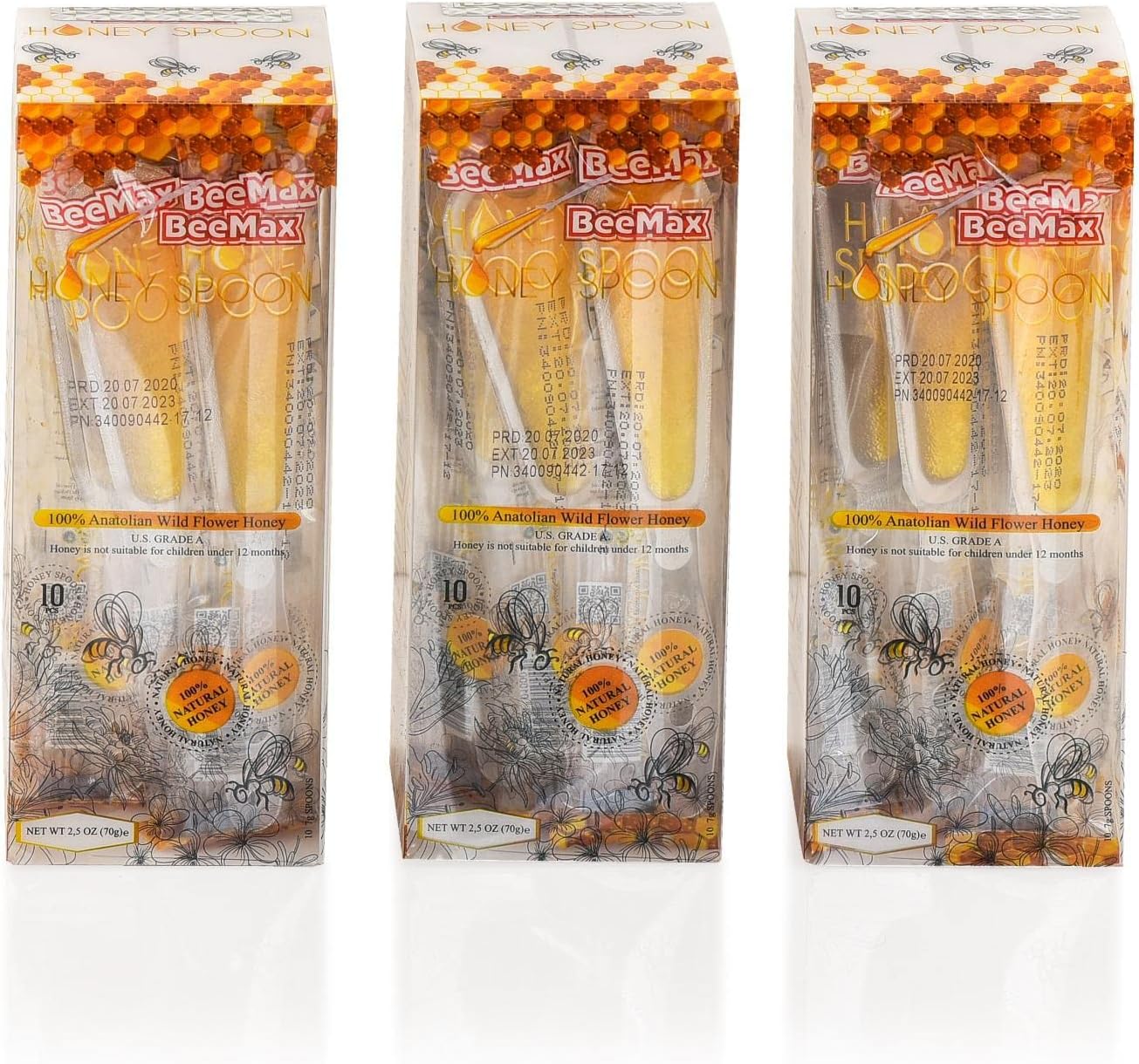 Amazon.com : beemax Honey Spoon | 100 percent Anatolian Wild Flower ...