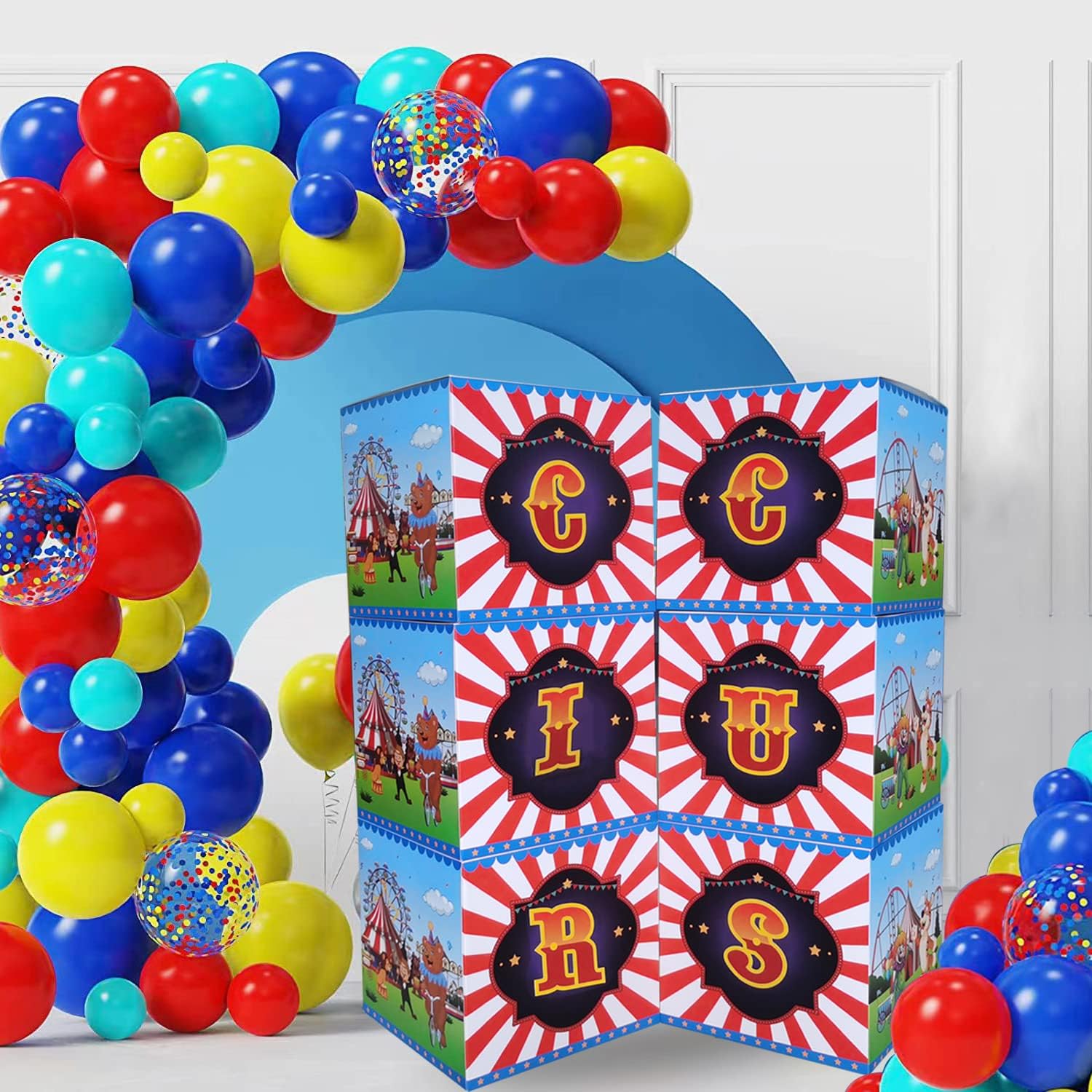 Amazon.com: Circus Theme Party Decorations 6 Piece Set Large Circus ...