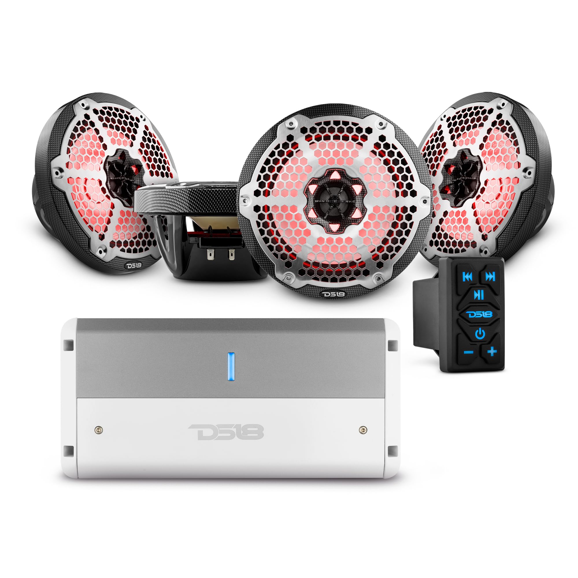 Amazon.com: DS18 Marine Bundle - BT Audio Receiver Rocker Switch with ...