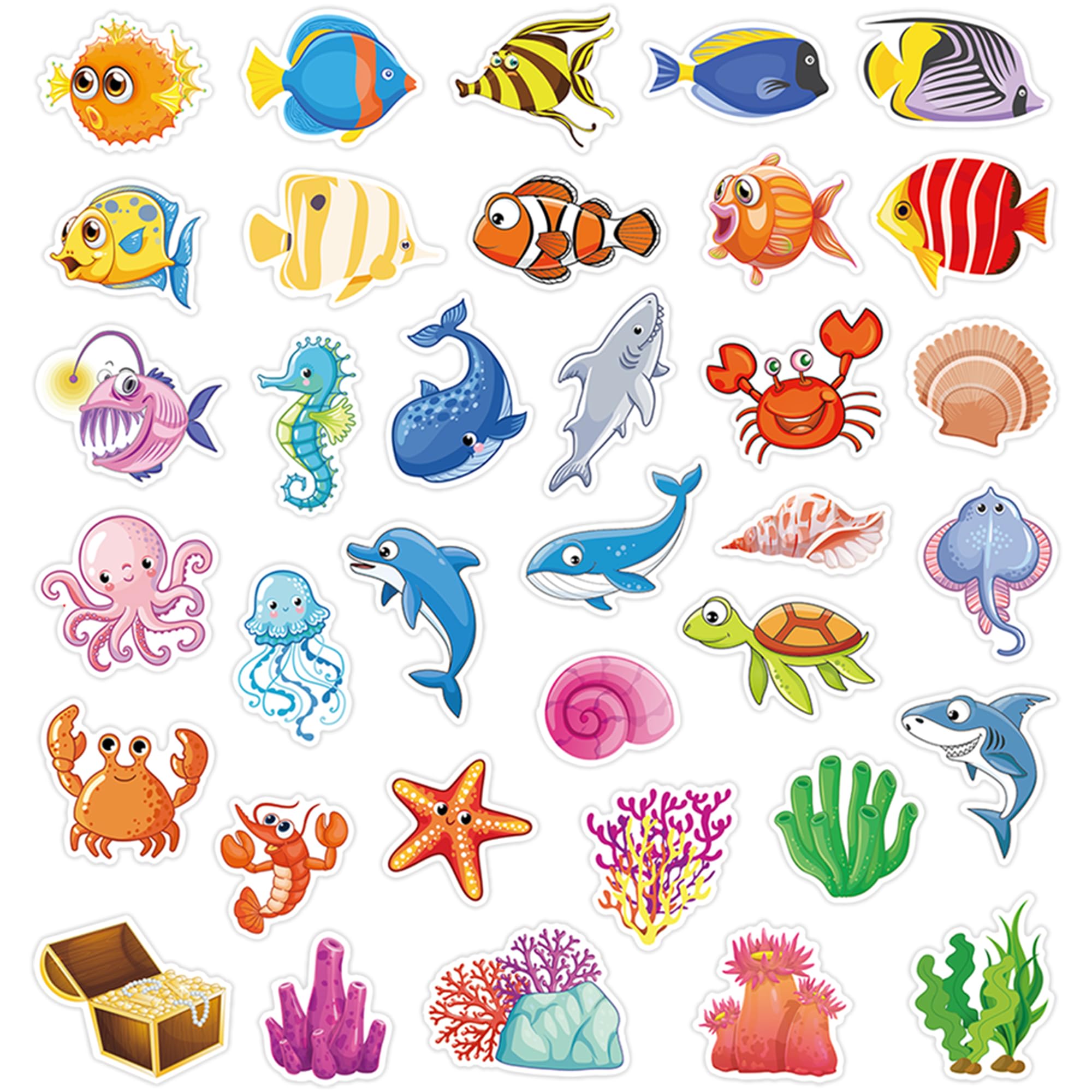Amazon.com: Wonmon 700PCS Under The Sea Stickers for Kids, Assorted ...