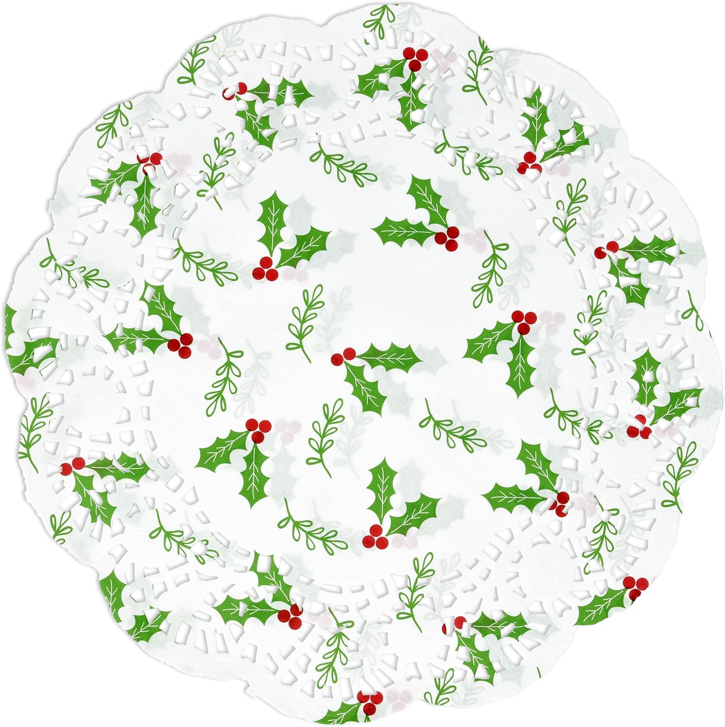 Amazon.com: Gift Boutique - 100 Christmas Paper Doilies 10" Disposable ...