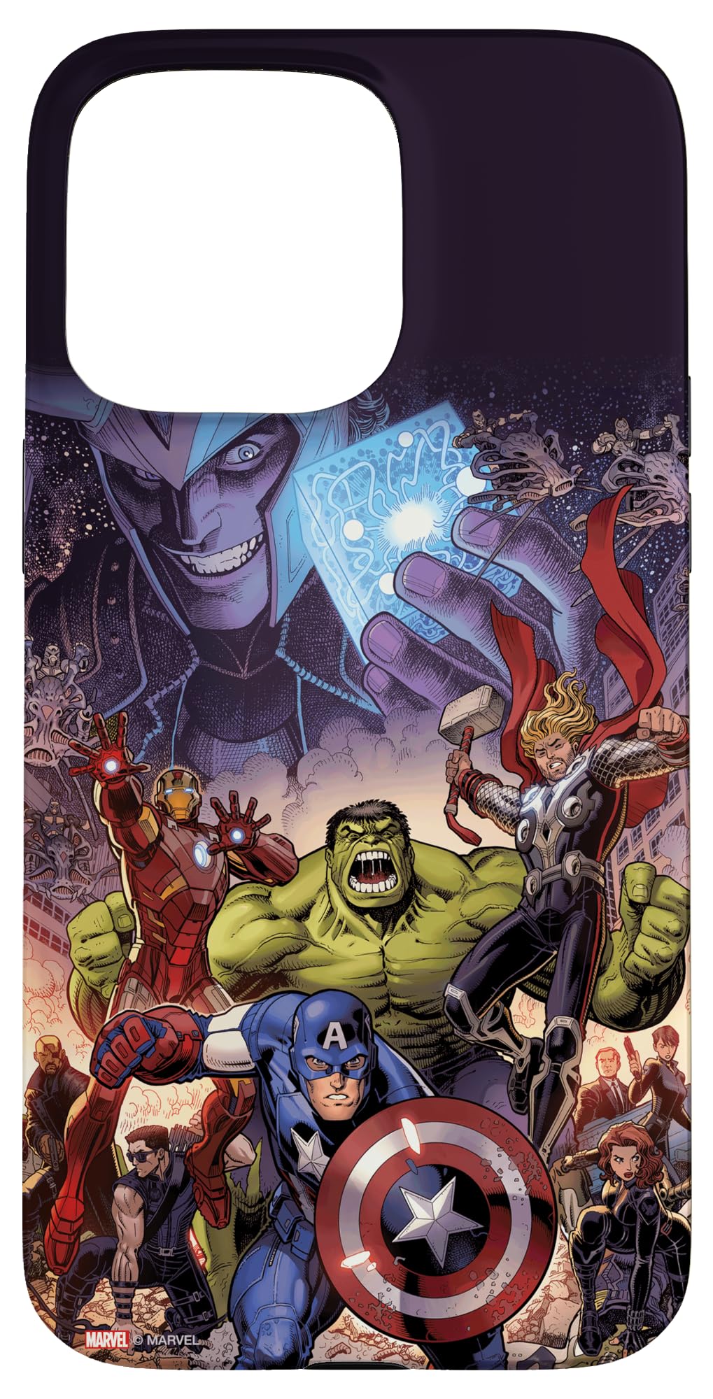 Amazon.com: iPhone 15 Pro Max Marvel The Avengers Infinity Saga Comic ...