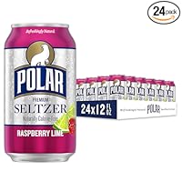 24-Pack Polar Seltzer Water Raspberry Lime 12-fl Oz