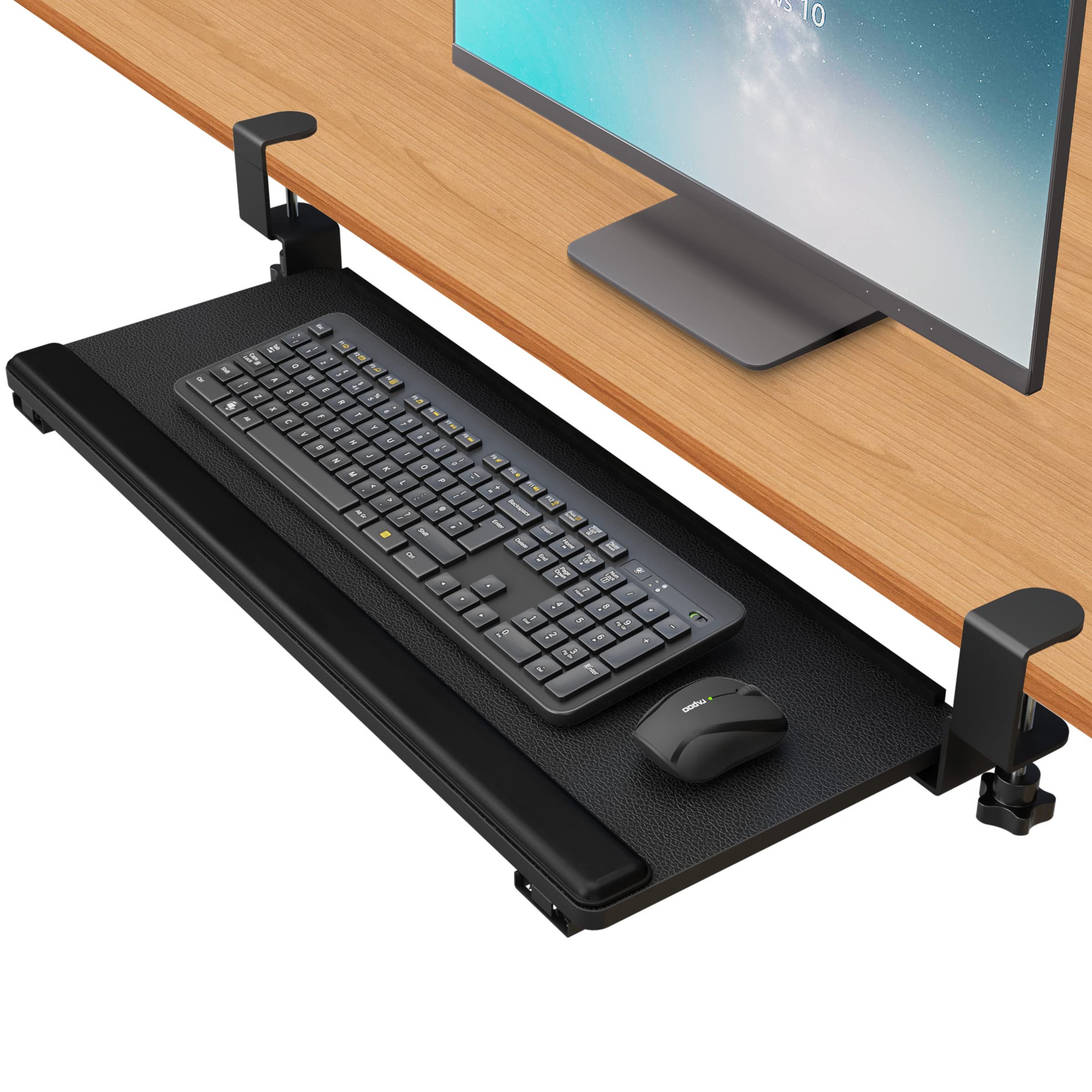 Keyboard Tray Under Desk Ergonomic Keyboard Tray Desk Organization Pull ...