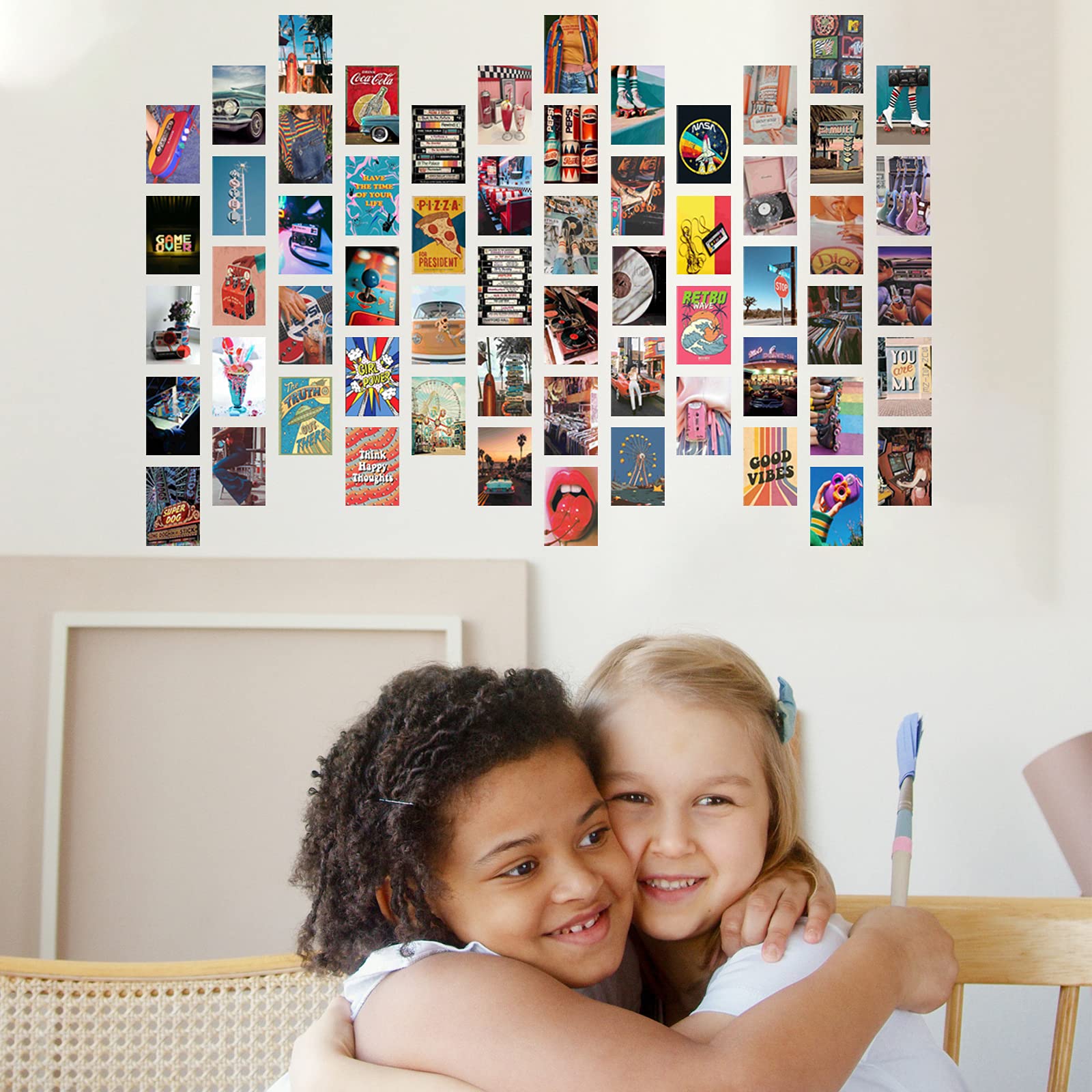 Wall Collage Kit Aesthetic Pictures,60 PCS 4x6 inch Retro 80s photo ...