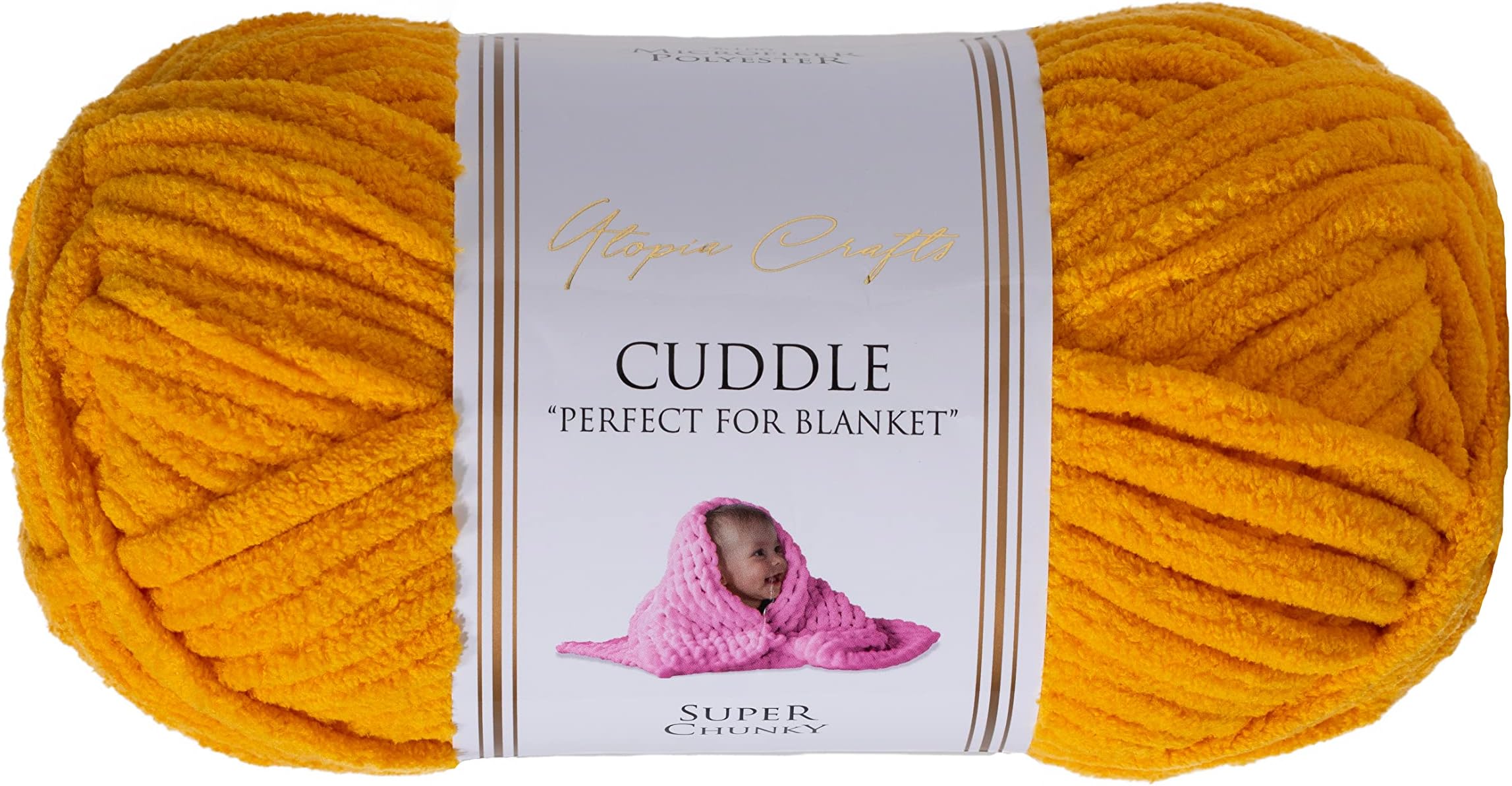 Utopia Crafts Cuddle Super Chunky Chenille Soft Yarn for Knitting and ...