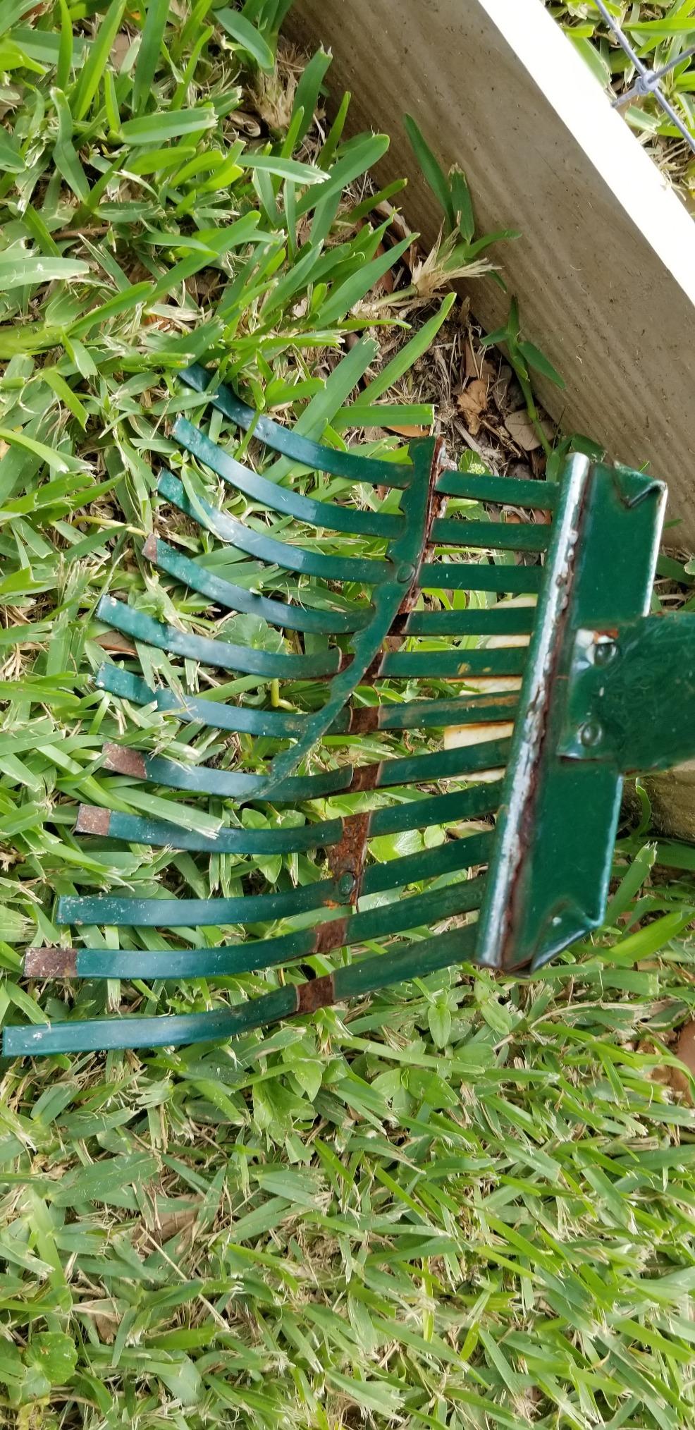 Amazon.com : Flexrake 8W Steel Rake with 36-Inch Cherry Stained Wood ...