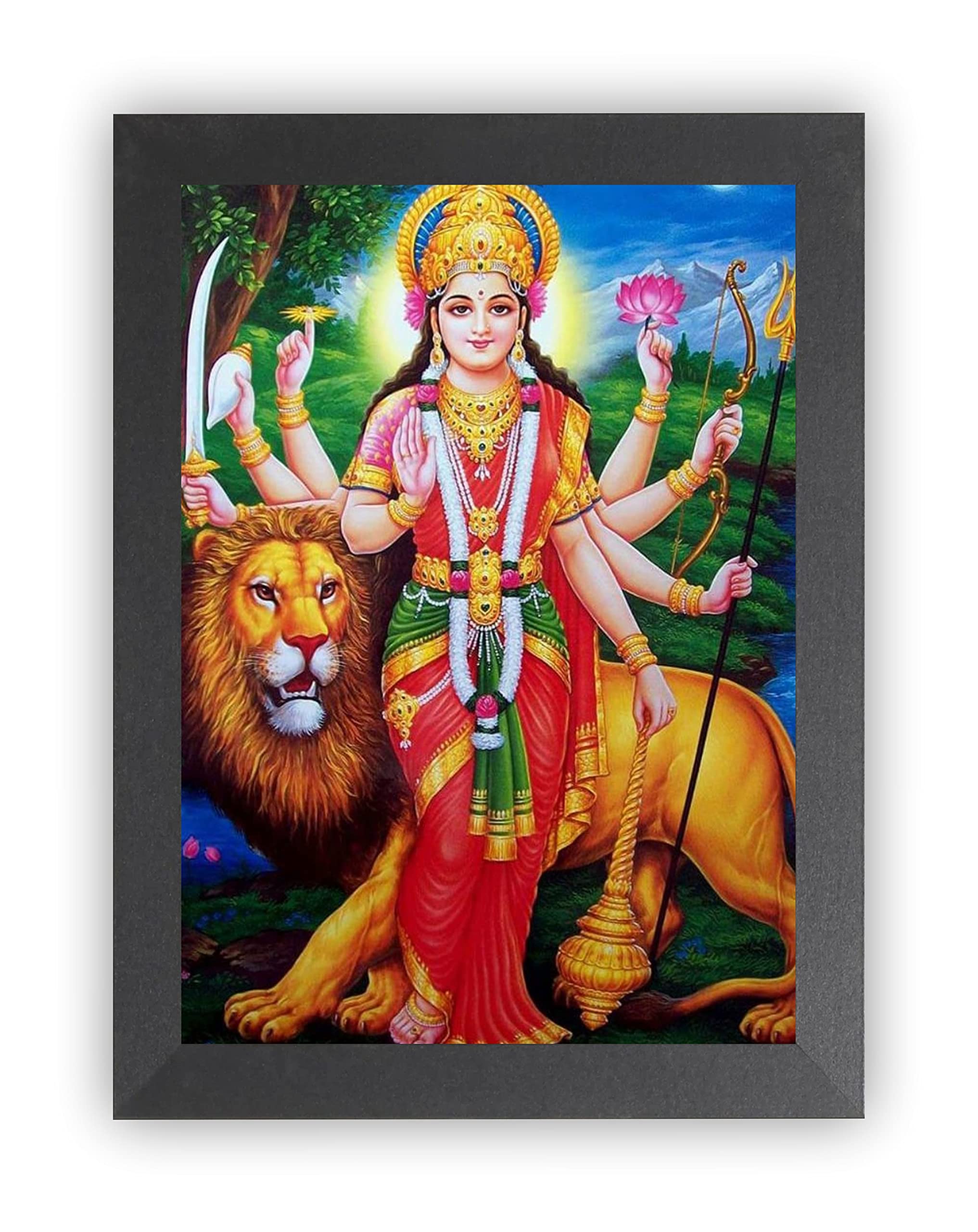 Buy Nuoshopping Durga MAA NAV ROOP Photo Frame | Durga MAA Photo Frame ...
