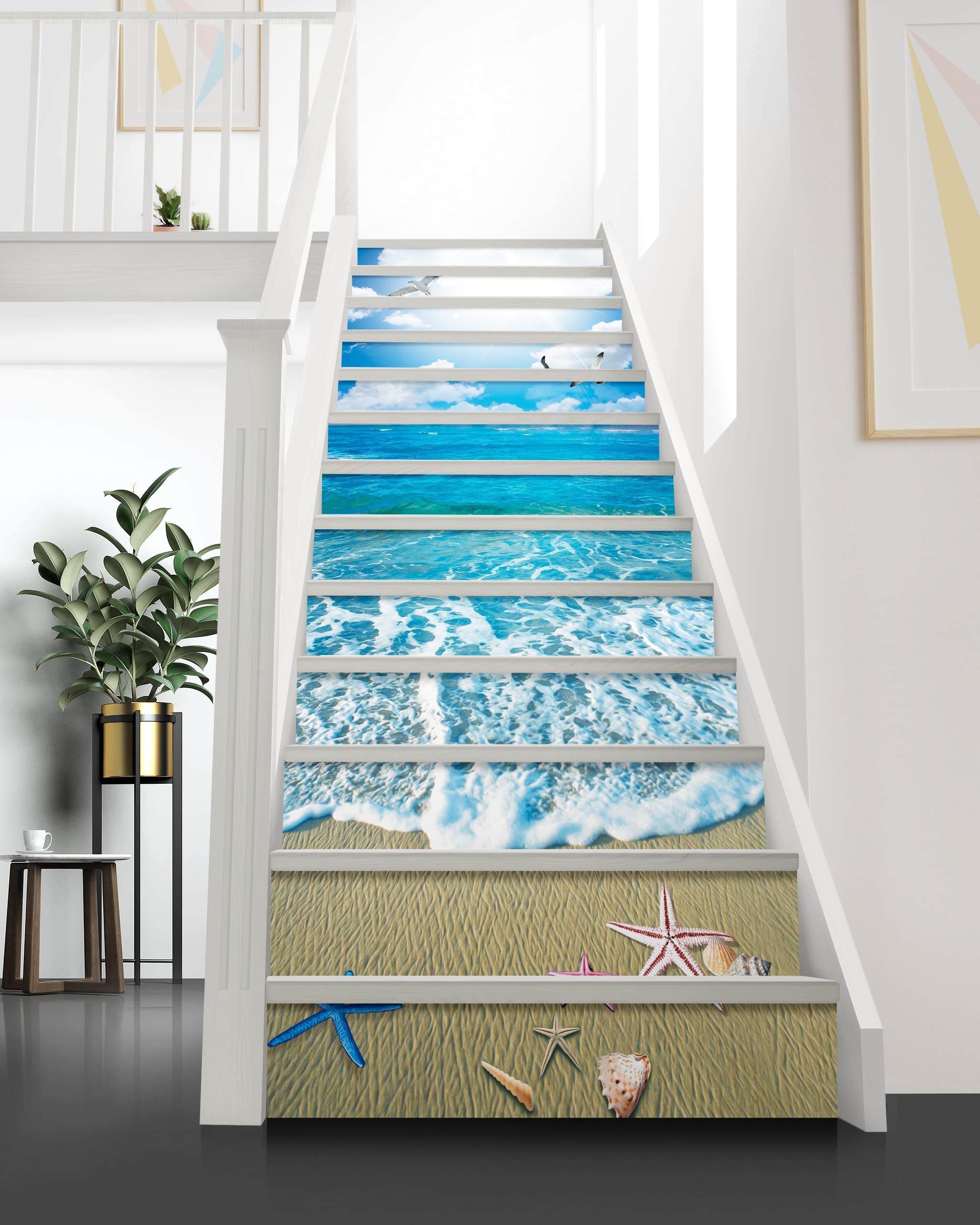 Beach Stair Riser Mural Stickers Riser Decals – Mirth Studio