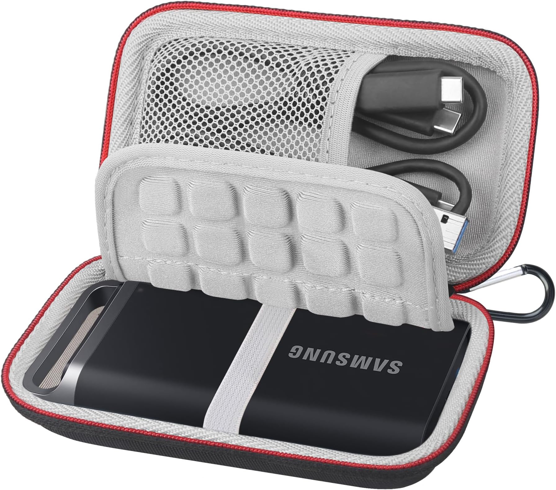 Amazon.com: Lacdo Hard Carrying Case for Samsung T5 EVO Portable SSD ...