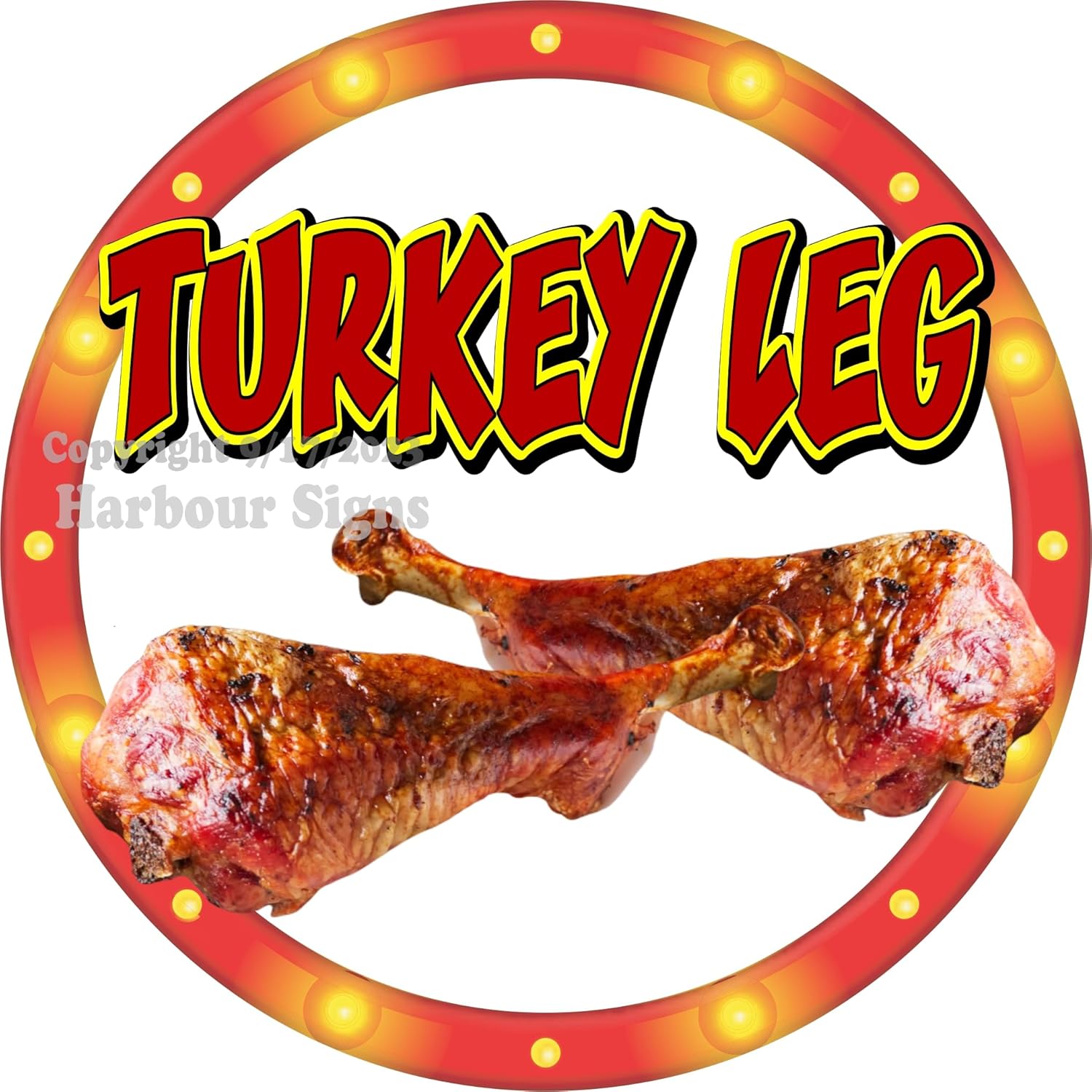 Amazon.com: Turkey Leg Decal Concession Food Truck Vinyl Sticker by ...