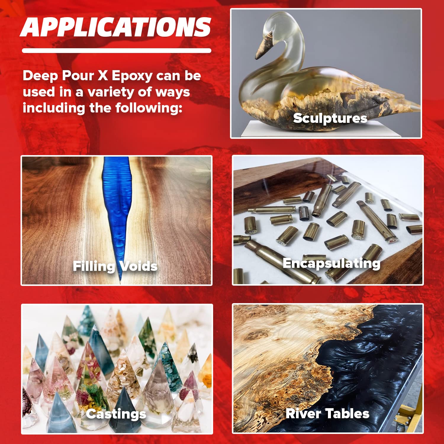 Snapklik.com : MAS Epoxies Deep Pour X Epoxy Resin Kit, 1.5-Gallon