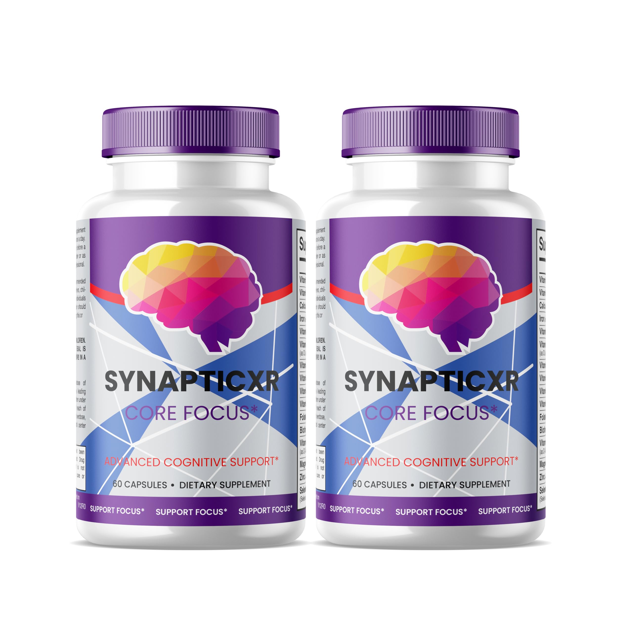 Amazon.com: (2 Pack) Synaptic XR Core Focus Capsules, Synaptic XR Brain ...