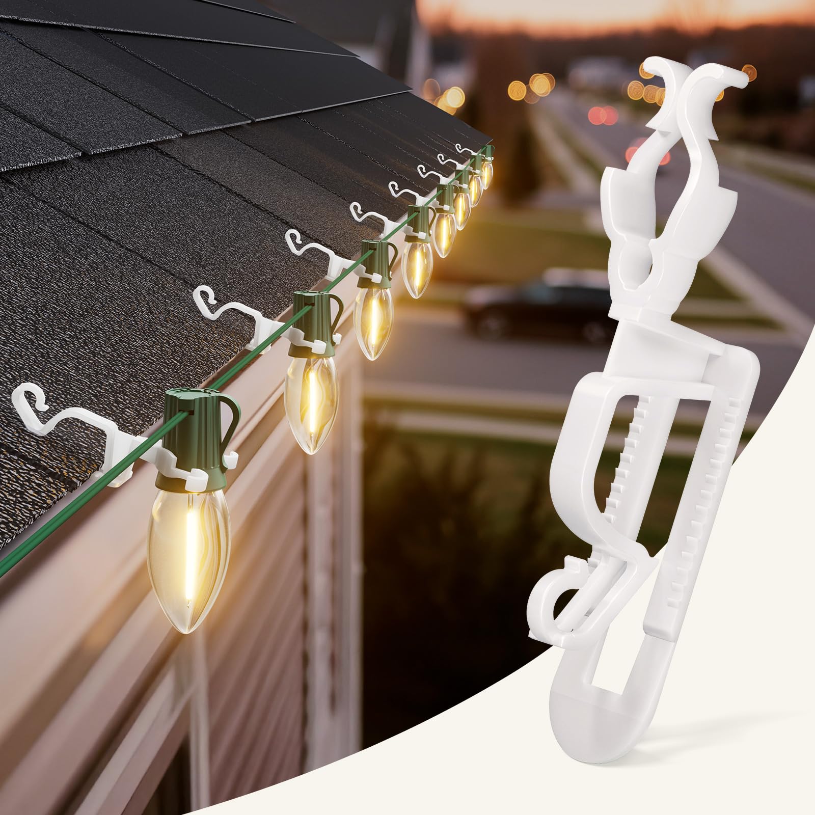 Snapklik.com : Universal Christmas Lights Clips, 100 Count All-in-One ...