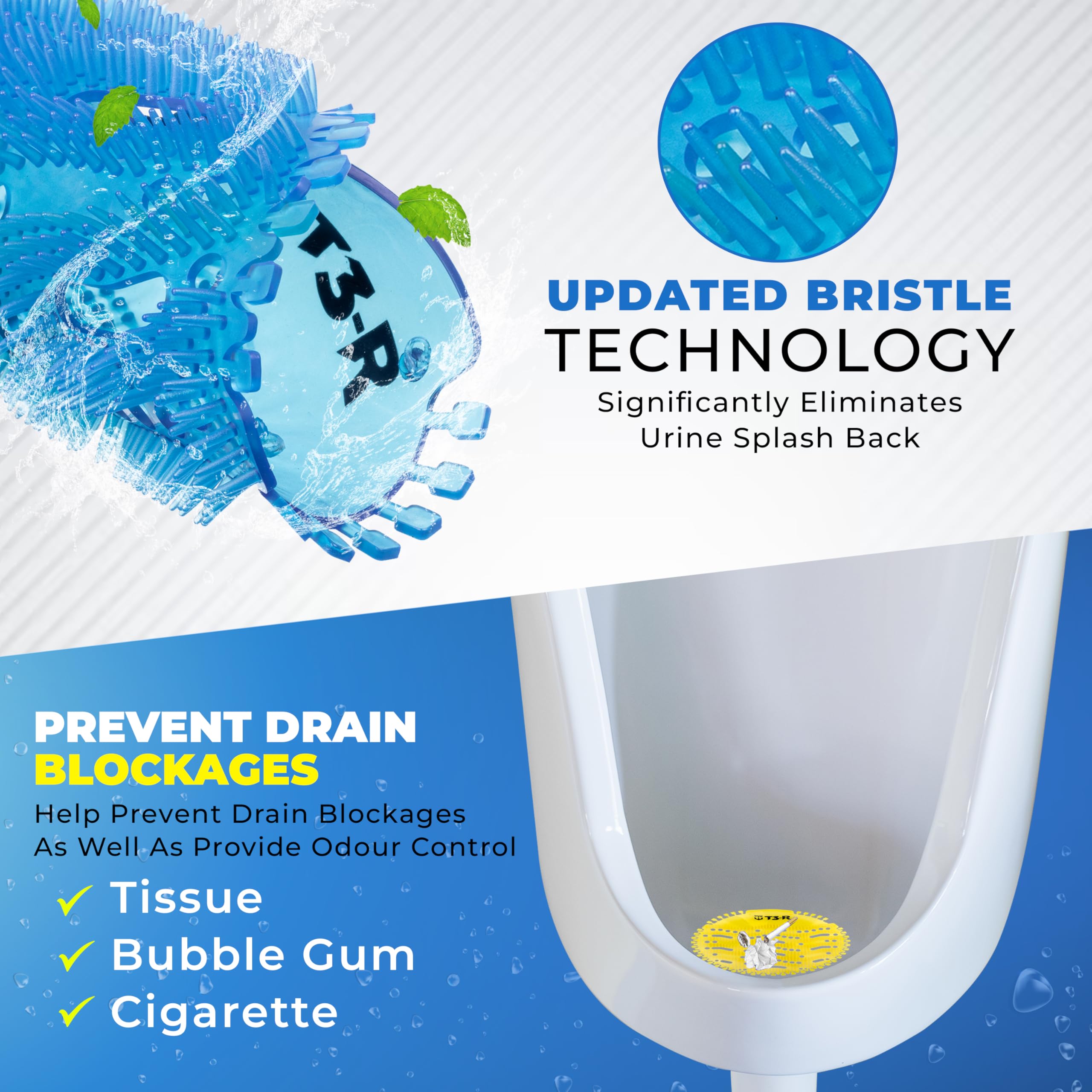 Urinal Cakes For Men Bathroom Urinal Screen Deodorizer Wave 2.0 Urinal ...