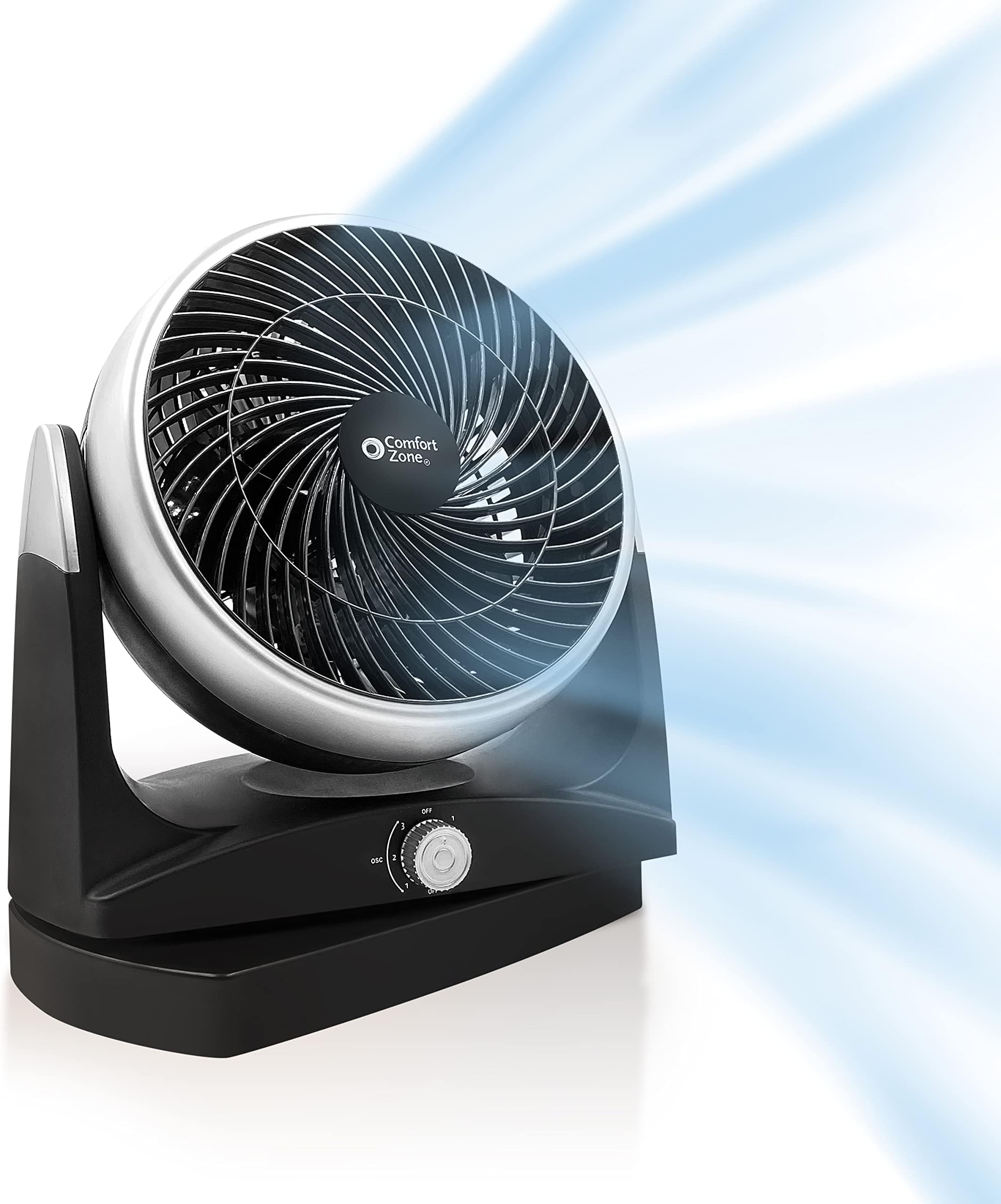 Amazon.com: EZ-CHILL 9" Electric Portable 2-Speed, Quiet Box Fan, Ideal ...