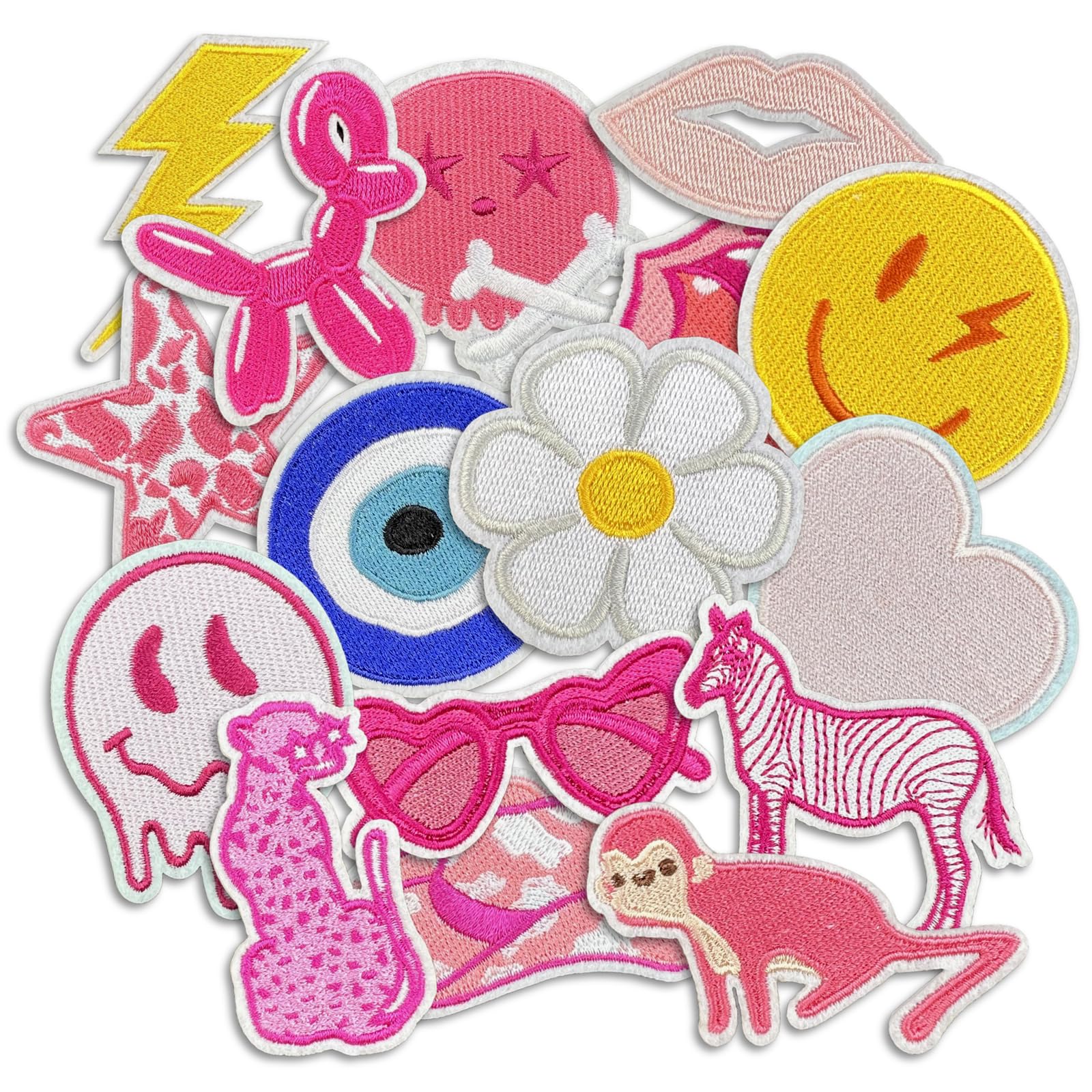 Amazon.com: Groovy Patch, Fashion Iron On Patches, Cute DIY Sewing ...