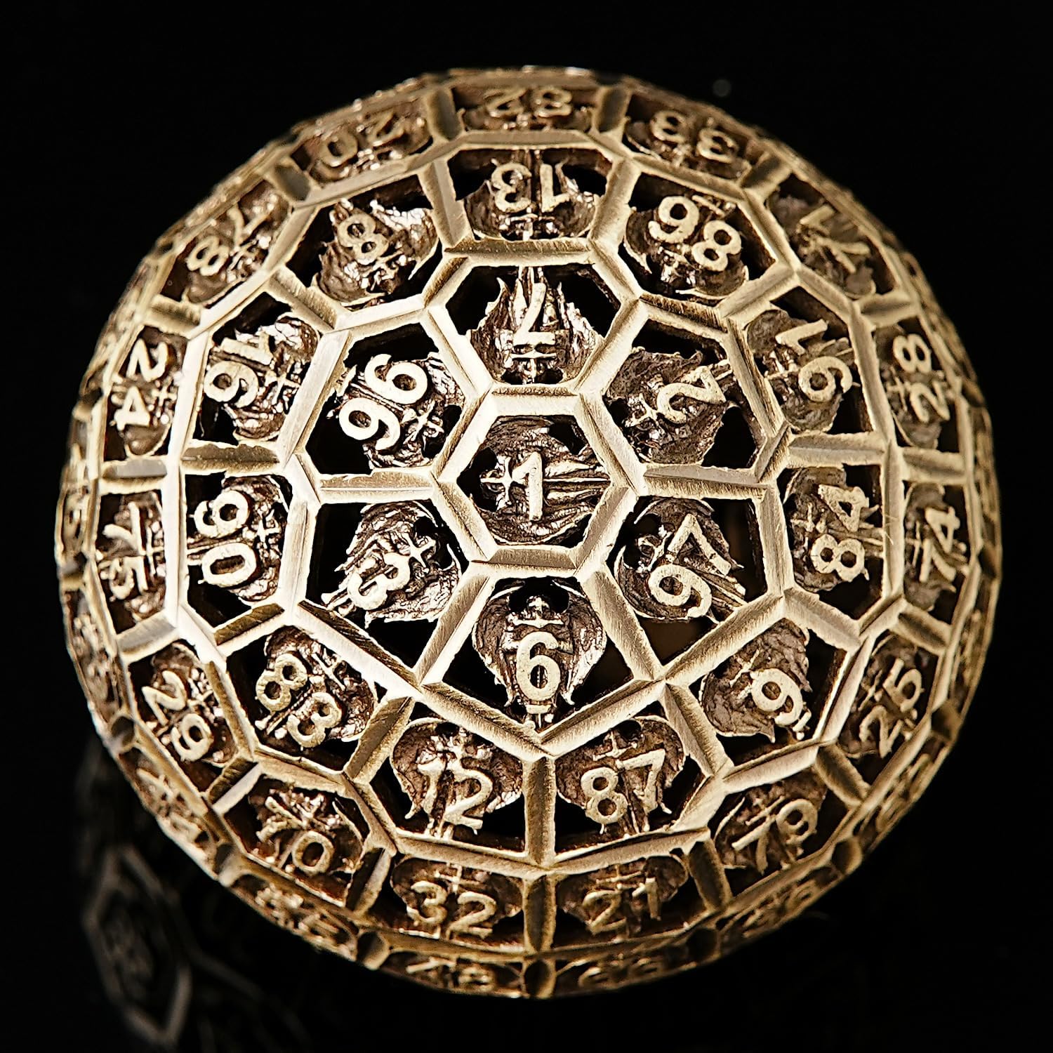 Amazon.com: Metal D100 DND Dice, 100 Sided 50mm Giant Metal Dice, Single D100 for Dungeons and ...