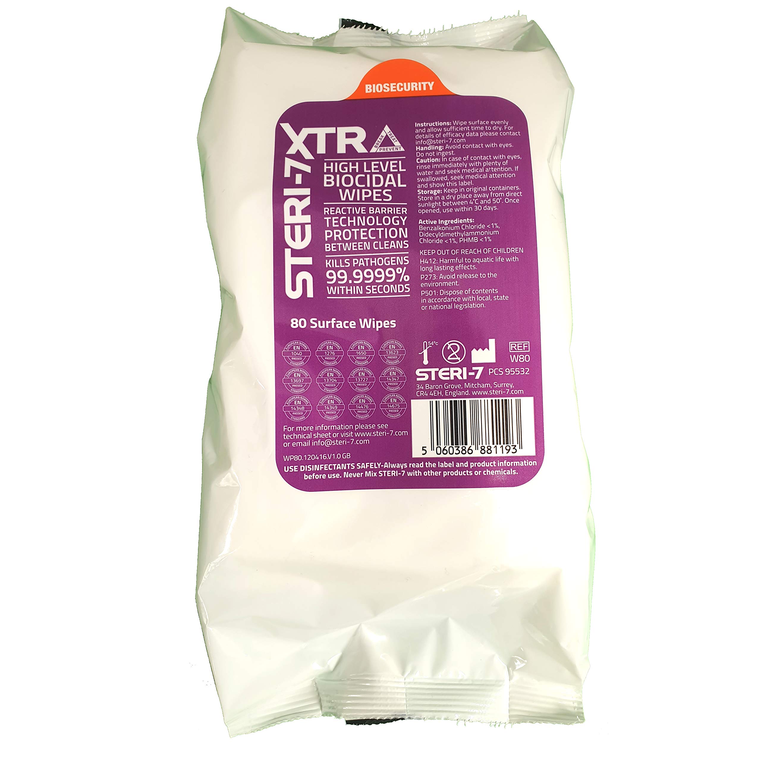 Steri-7 Wipes : Amazon.co.uk: Business, Industry & Science