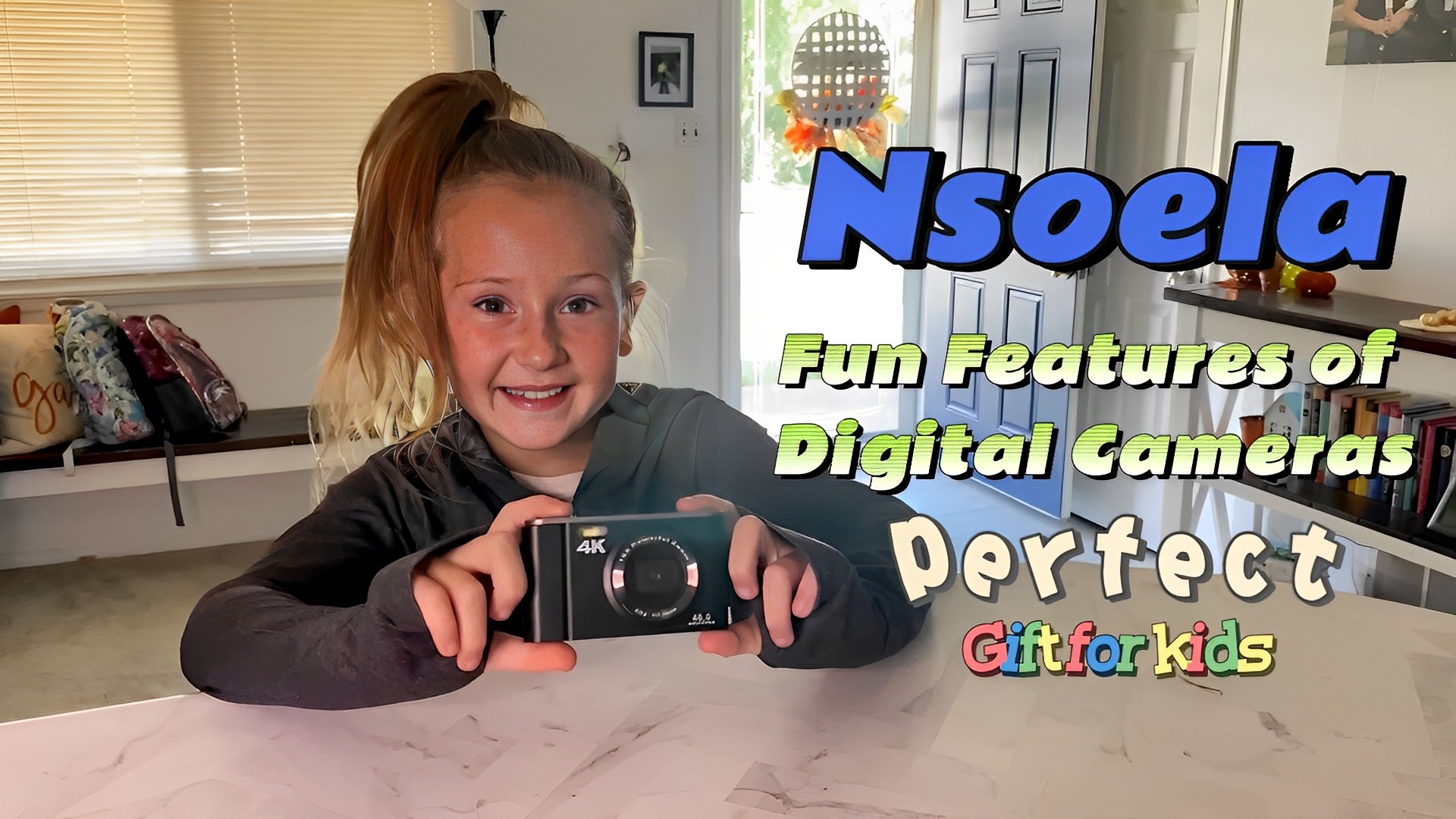Watch Nsoela 4K Digital Camera,48MP Kids Camera with 32 GB Card on ...