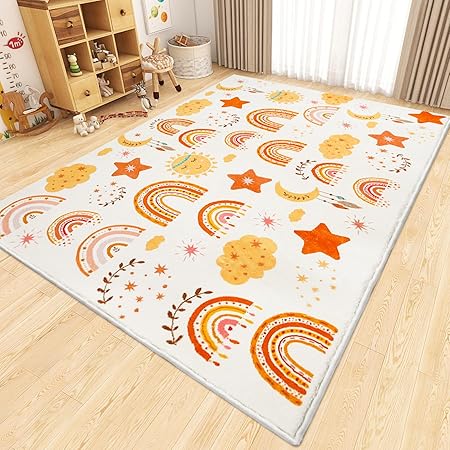 Amazon.com: AKASISRUG Soft Kids Rug,59" x 78.7" Washable Cute Rainbow ...