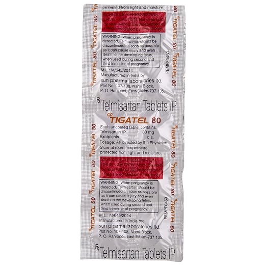 Tigatel 80 - Strip of 10 Tablets : Amazon.in: Health & Personal Care