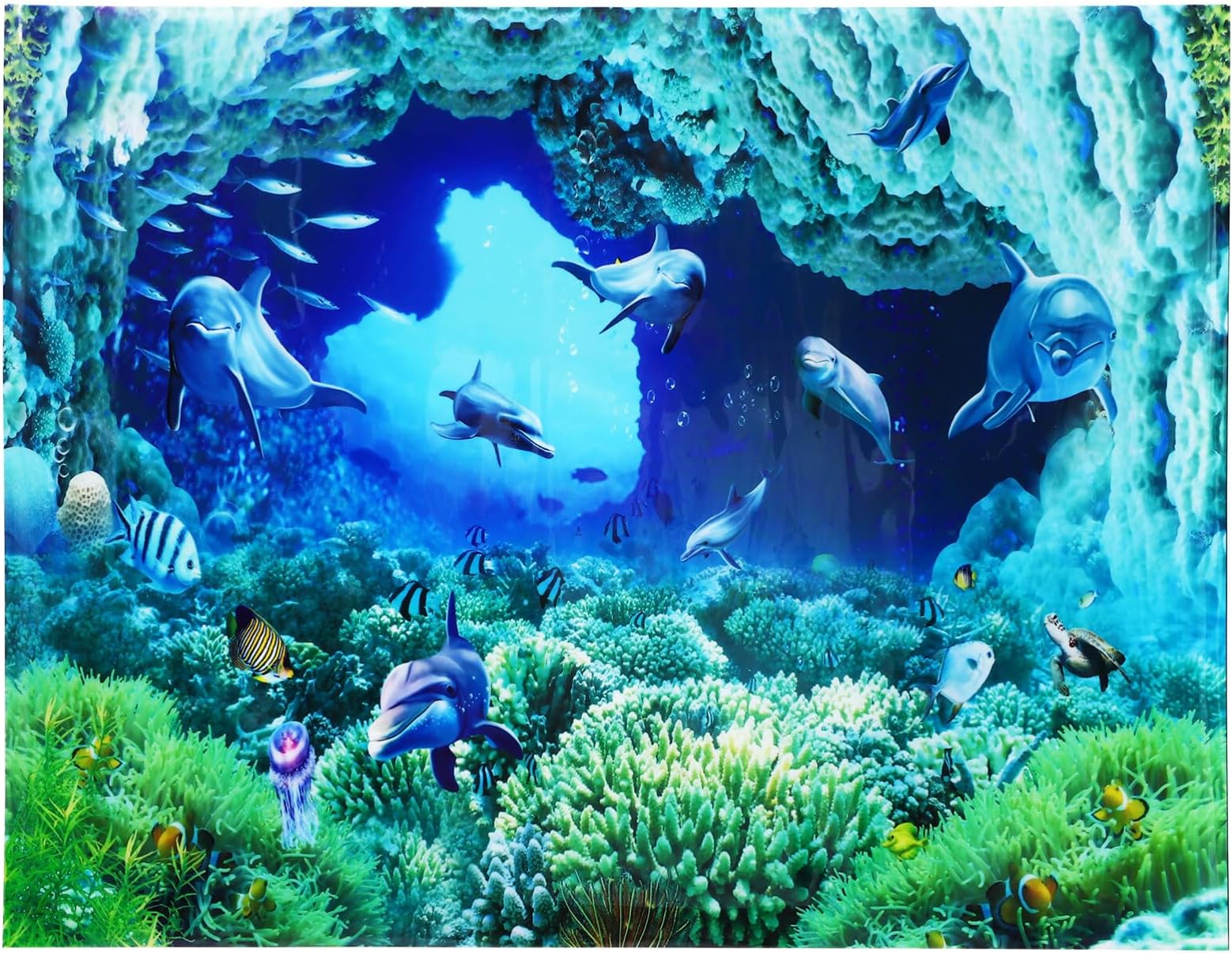 Amazon.com : POPETPOP Aquarium Background - Fish Tank Background Fish ...