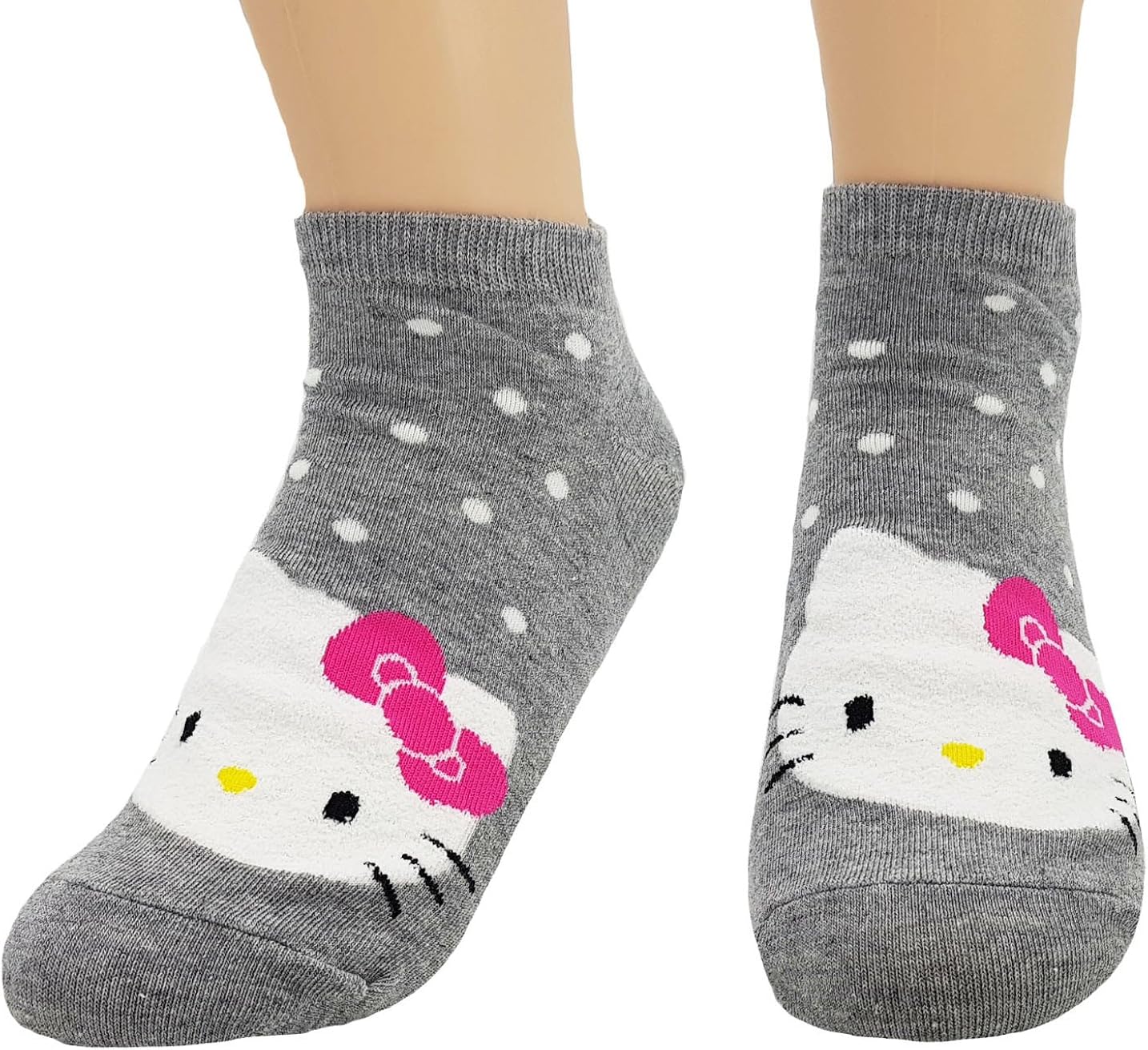 Amazon.com: JJMax Women's Hello Kitty Cotton Ankle Socks Set, Cotton ...