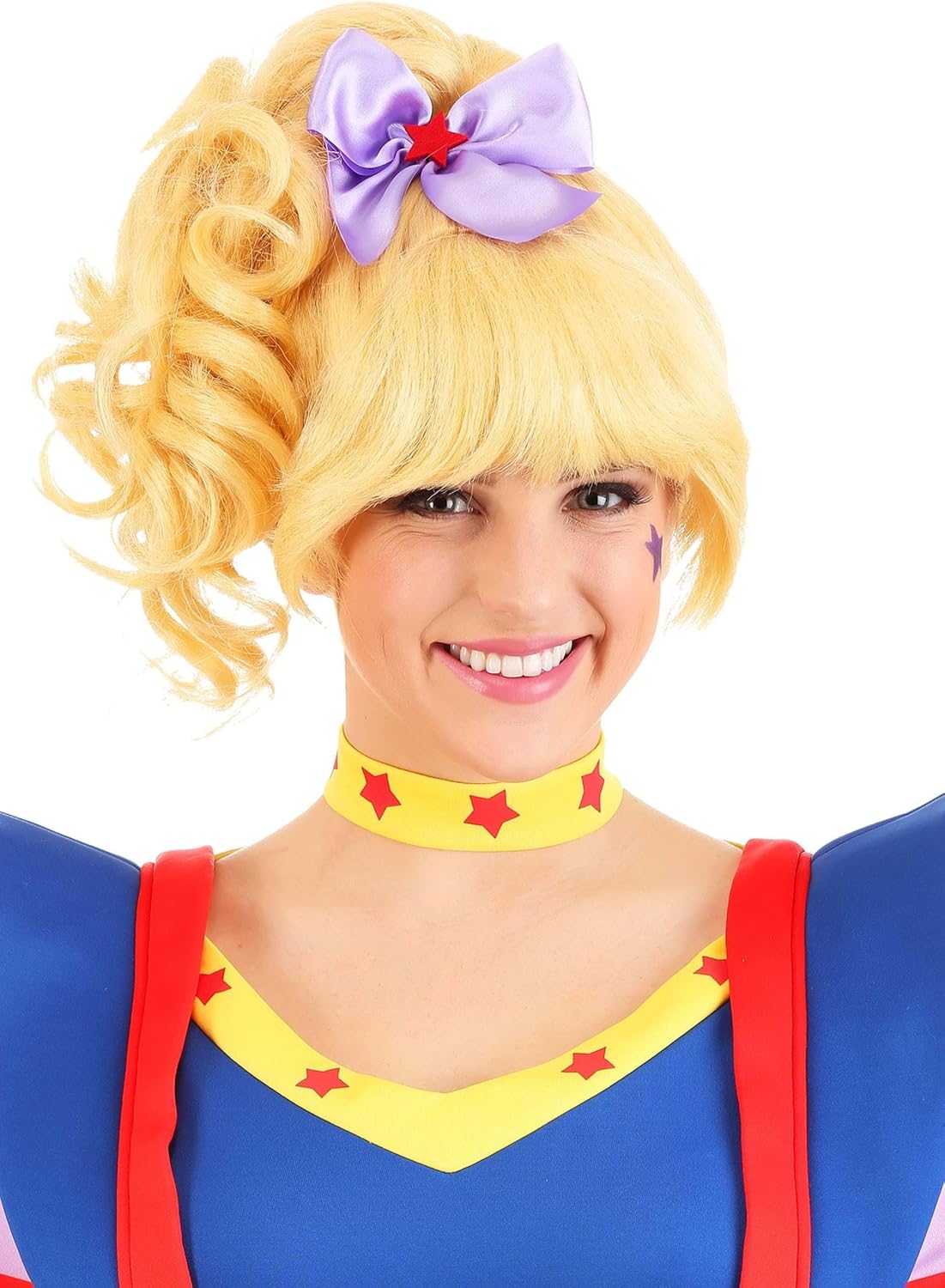 Amazon.com: Fun Costumes Adult Rainbow Brite Wig Women's Blonde Cosplay ...