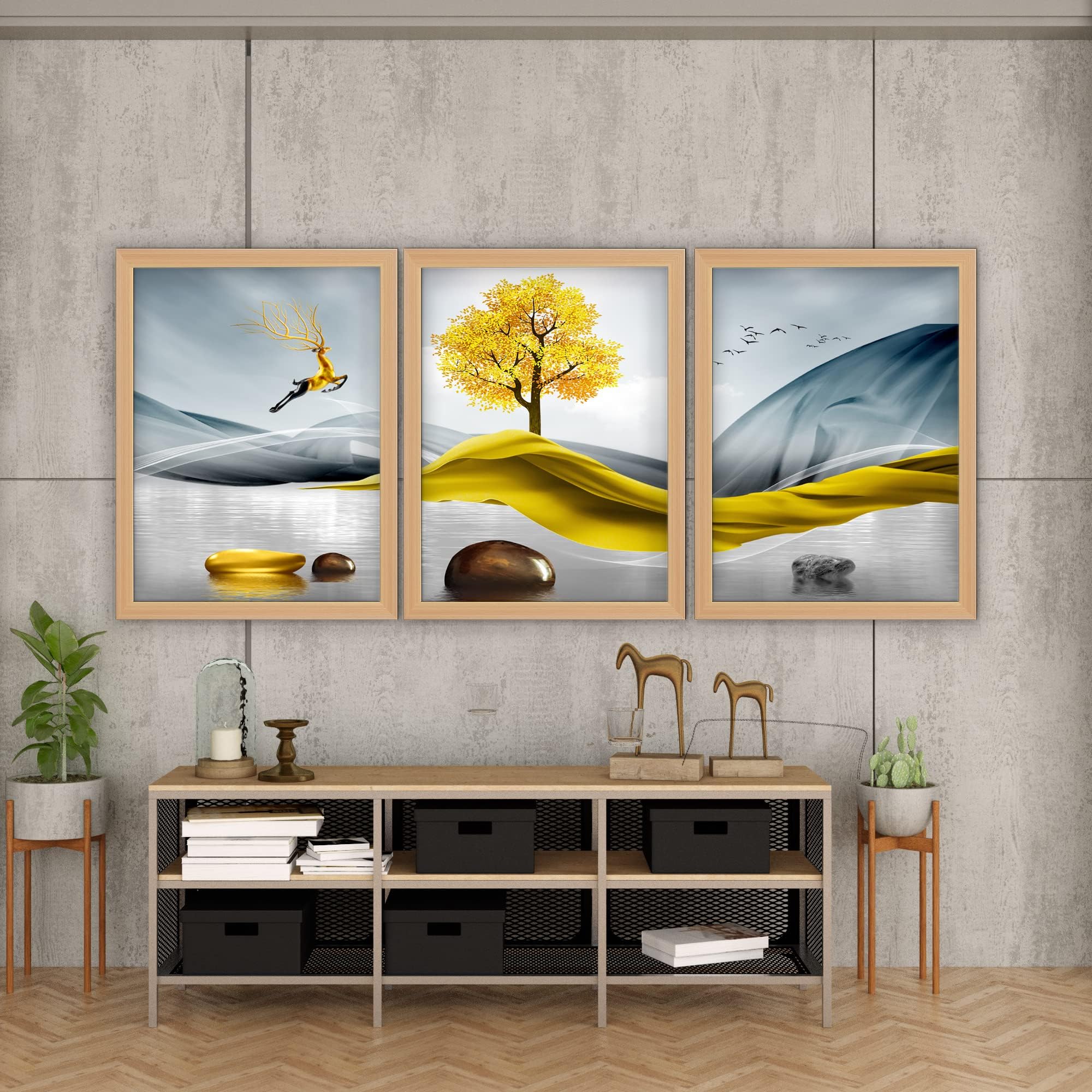 Gamya Aesthetic Framed Posters Wall Decor Big Scenery Paintings For ...