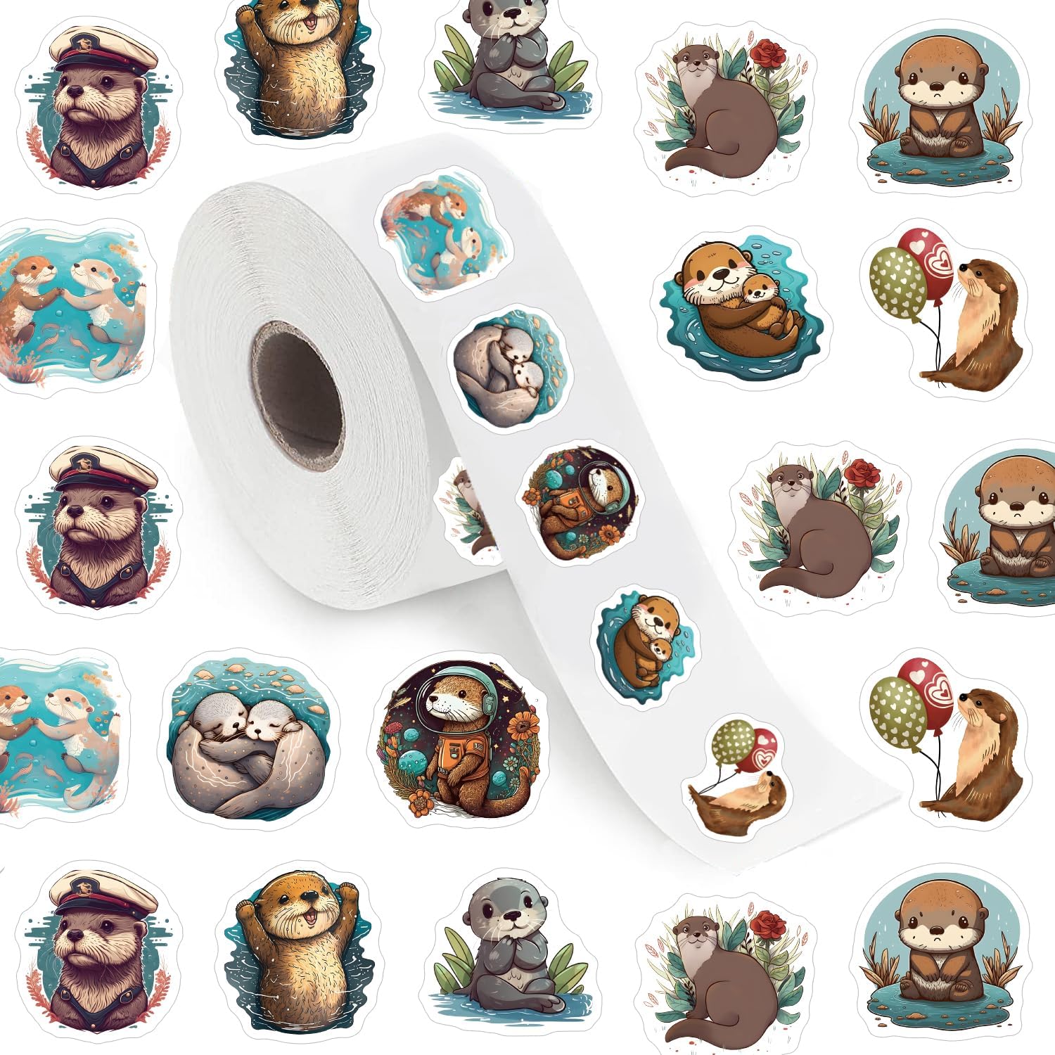 Amazon.com: Otter Stickers for Kids Teens Girls,Cute Bank Beaver Animal ...