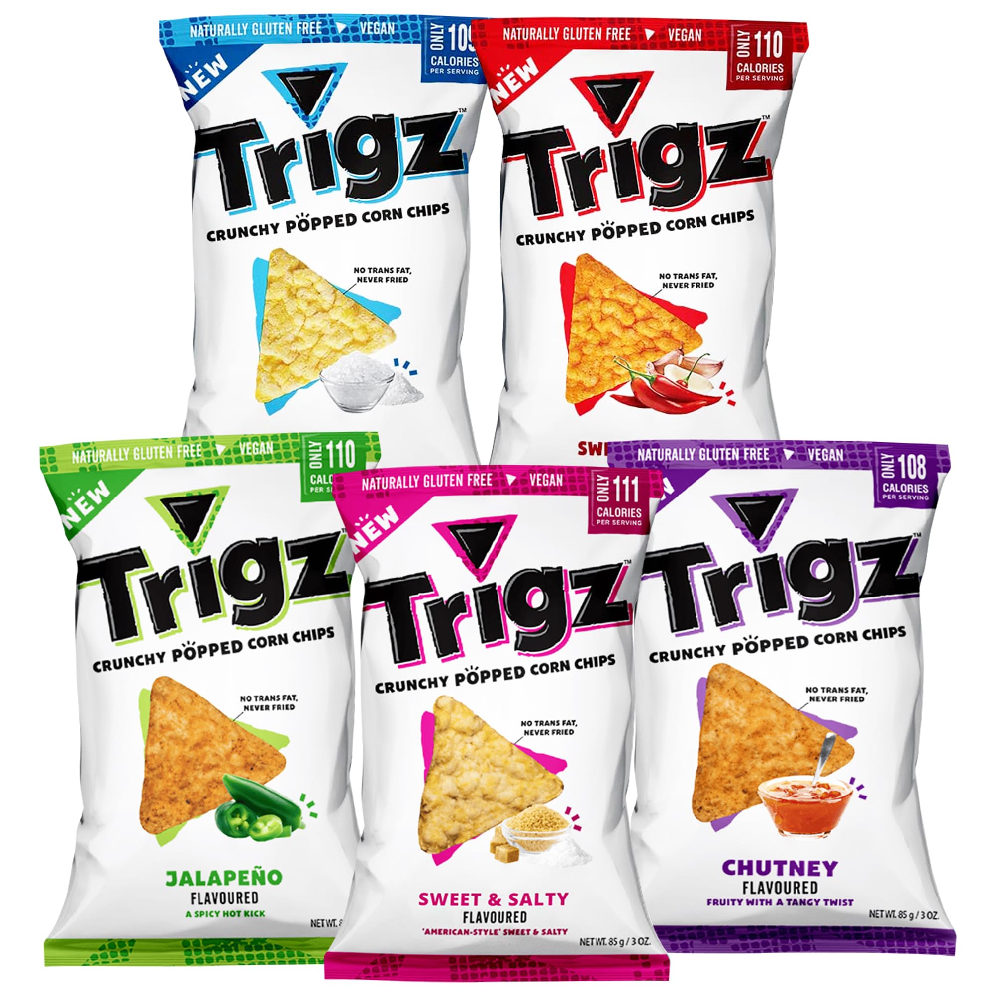 Buy Trigz Air Popped Chips Variety | Pack of 5 Online at desertcartINDIA