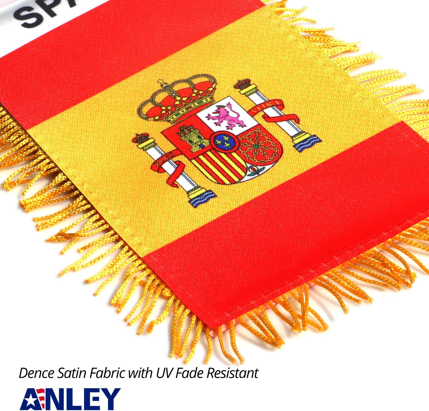 Anley Bandera colgante de ventana con flecos de 4 x 6 pulgadas para ...
