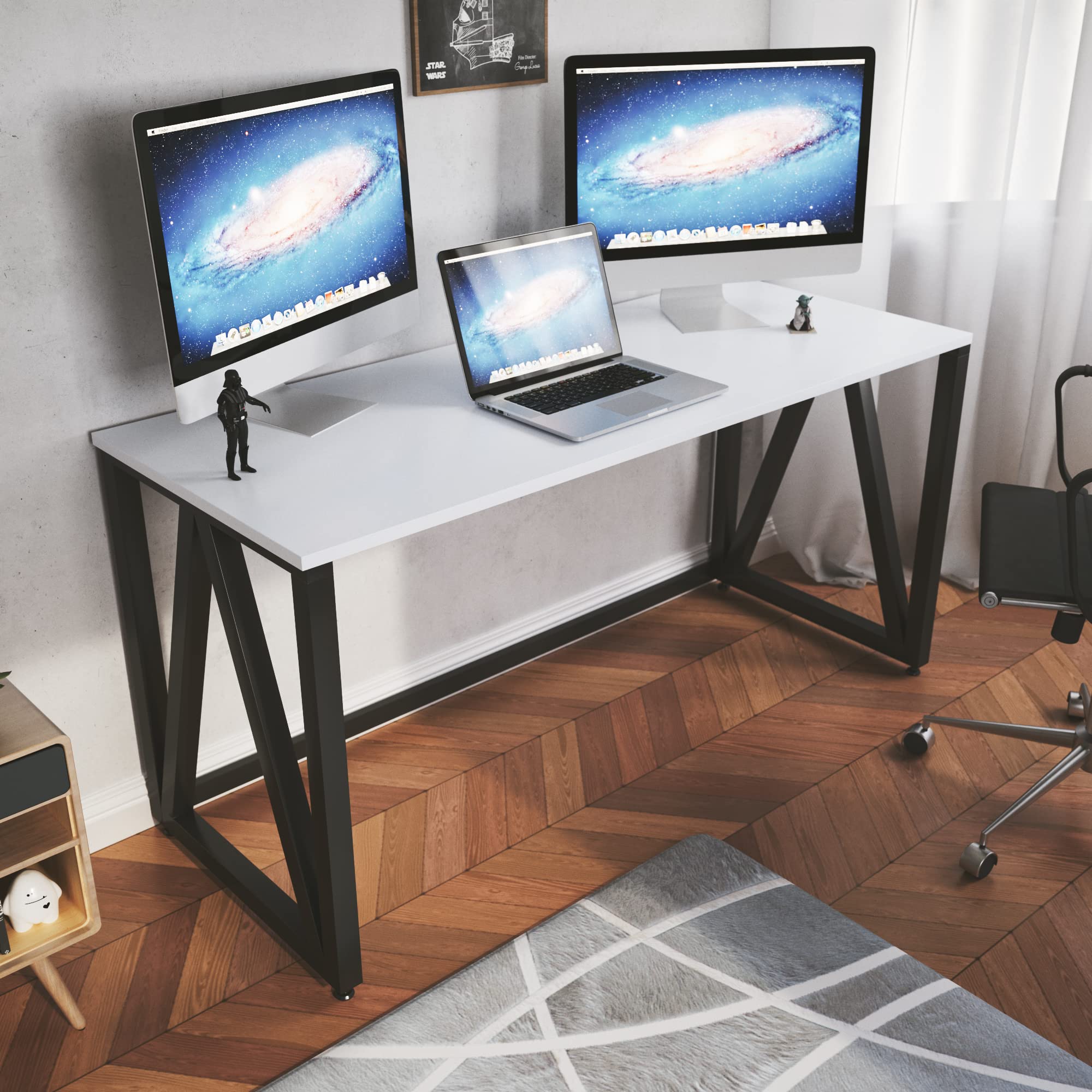 Lad Workspaces The A Table Engineered Wood Study Table Laptop ...