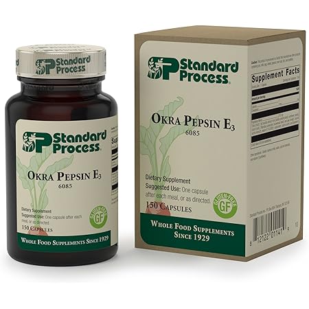 Amazon.com: Standard Process - Okra Pepsin E3 - Intestinal Function ...