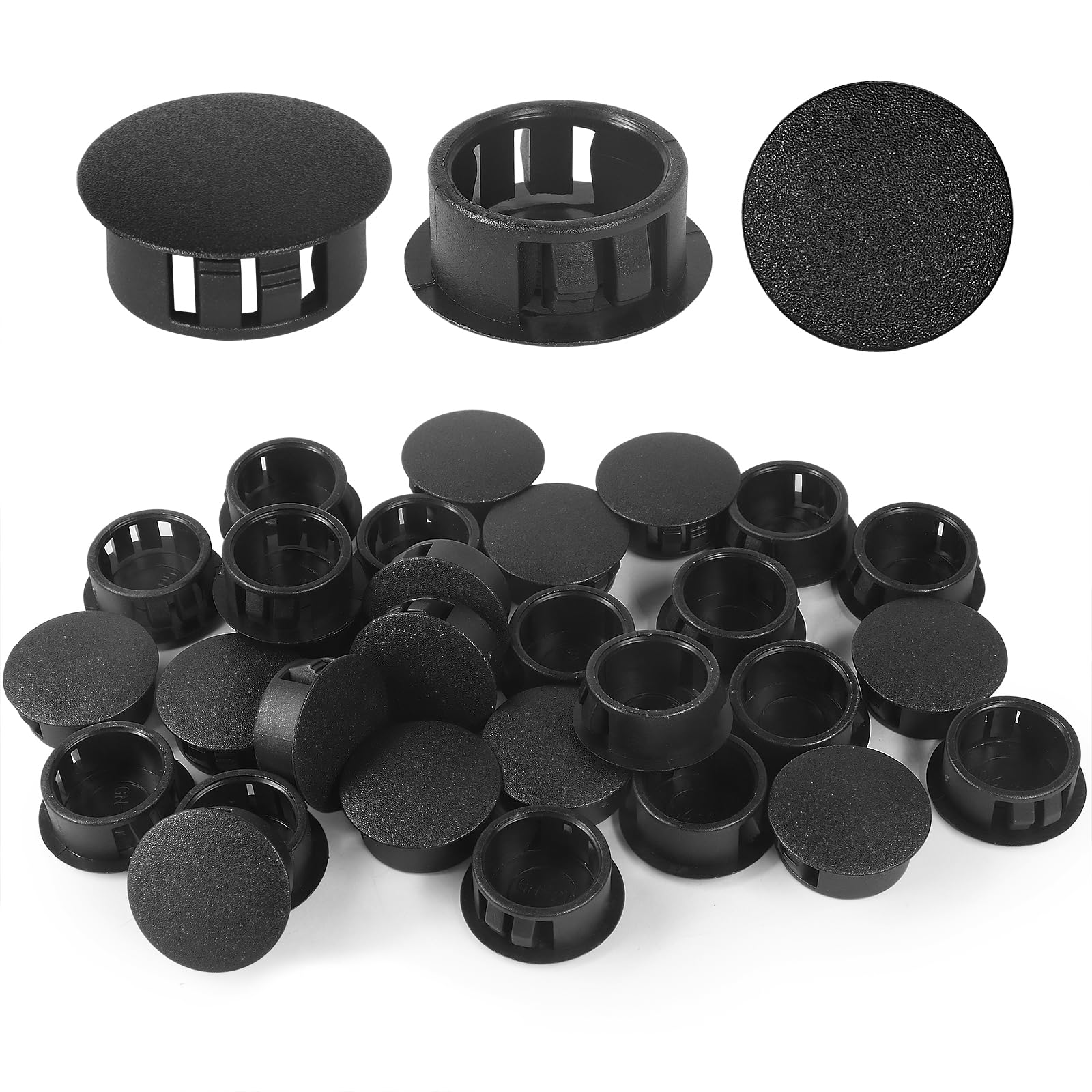 Snapklik.com : Masendelk 30pcs Plastic Hole Plugs, Snap In Locking Hole ...